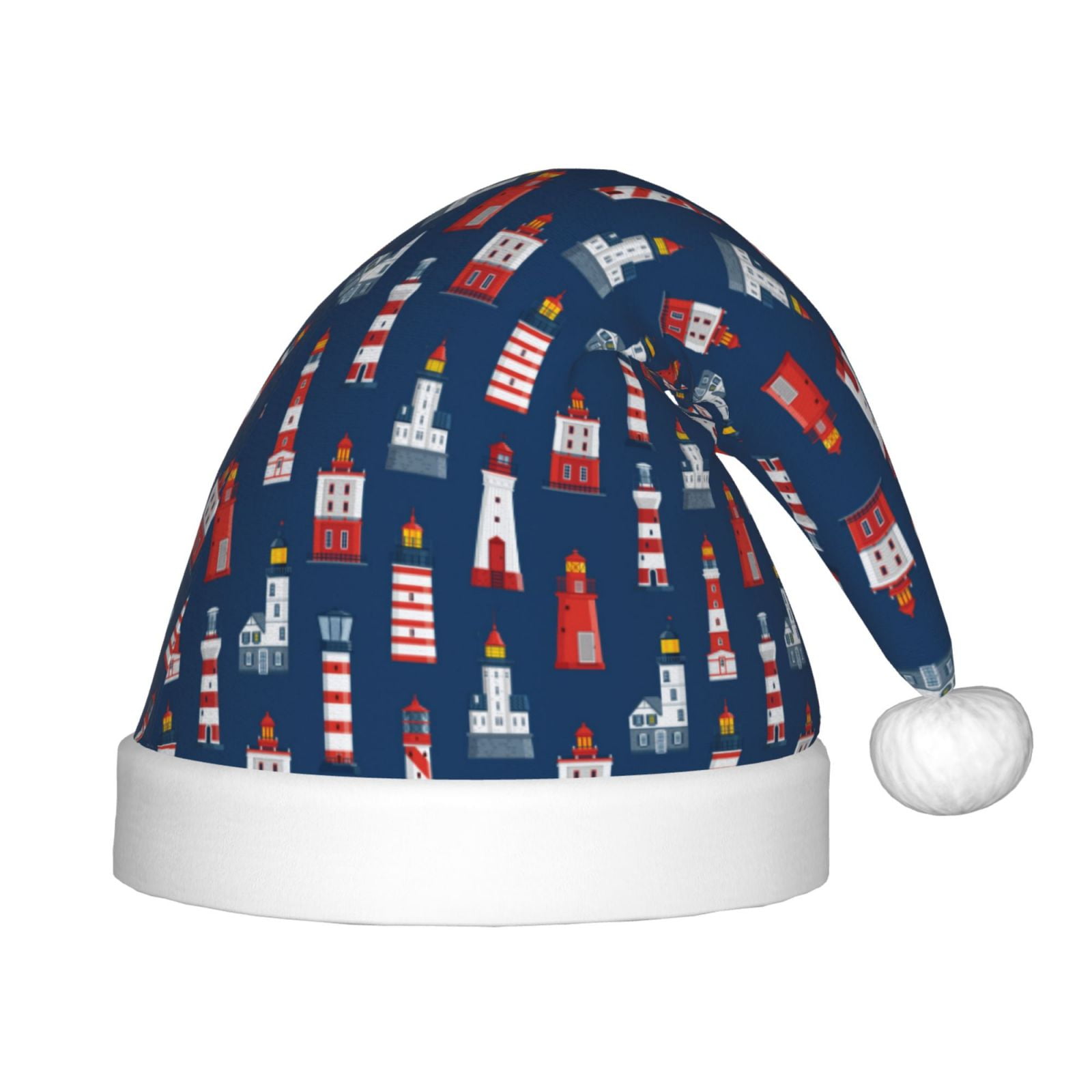 Bingfone Cartoon Lighthouse for Kids Christmas Hat Santa Hat for Boys ...