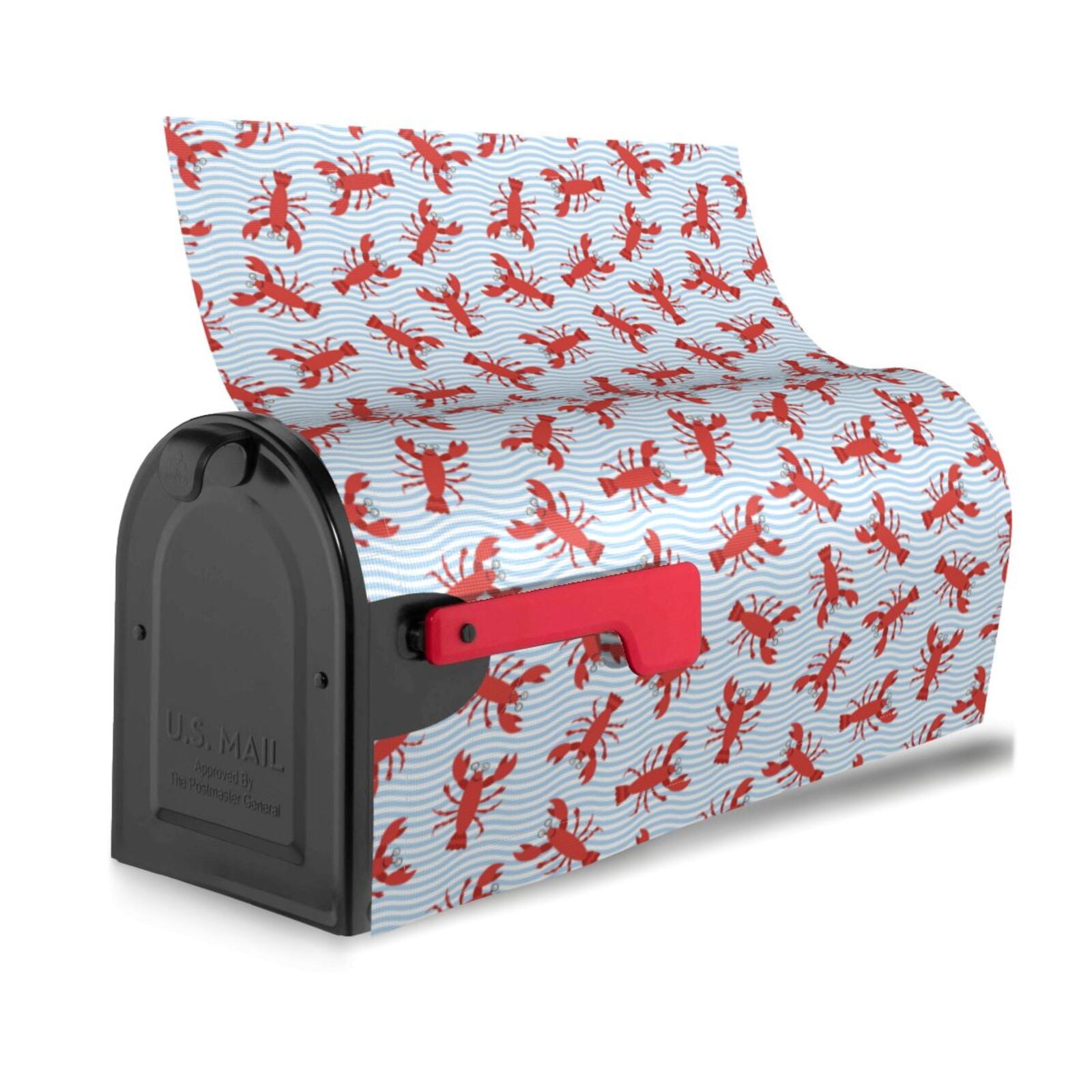 Bingfone Cartoon Lobsters 1 Magnetic Mailbox Cover Standard Size for ...