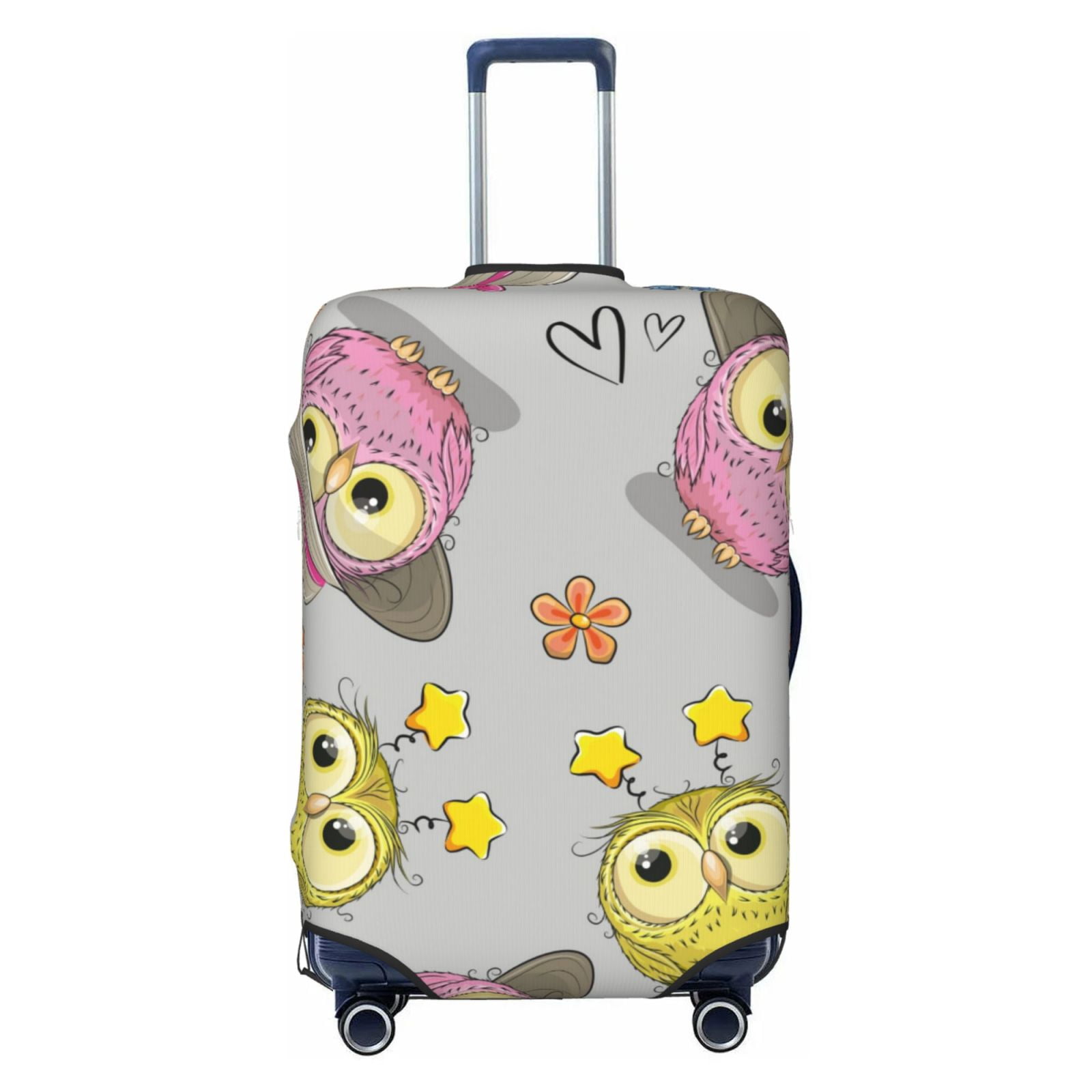 Bingfone Cartoon Owls Luggage Cover Washable Suitcase Cover Protector ...