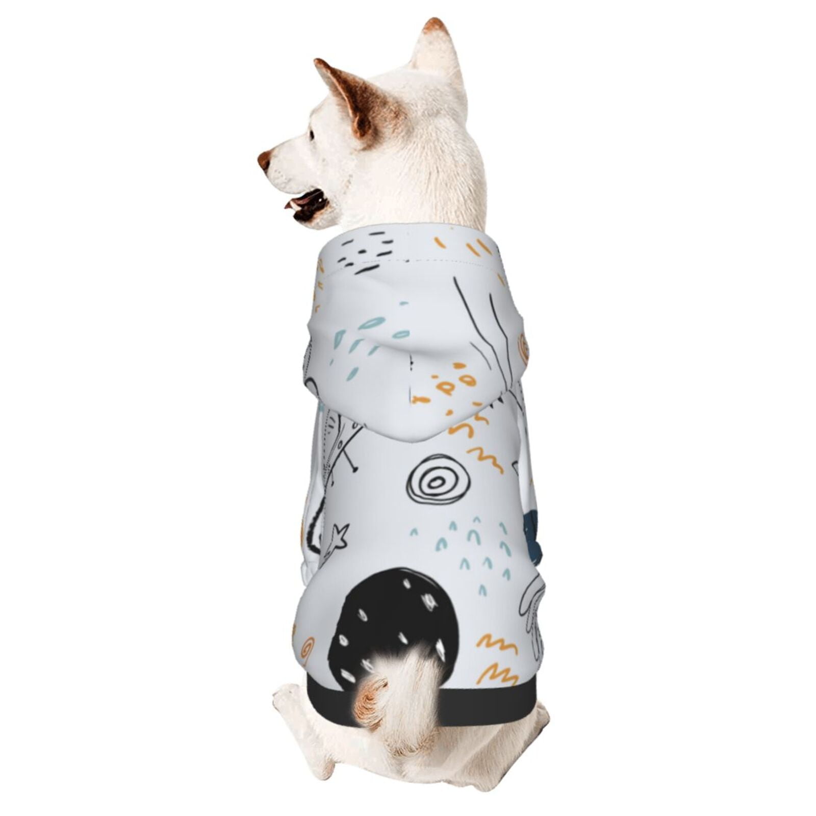 Bingfone Cartoon Planets Dog Clothes Hoodie, Pet Winter Coat,Puppy ...