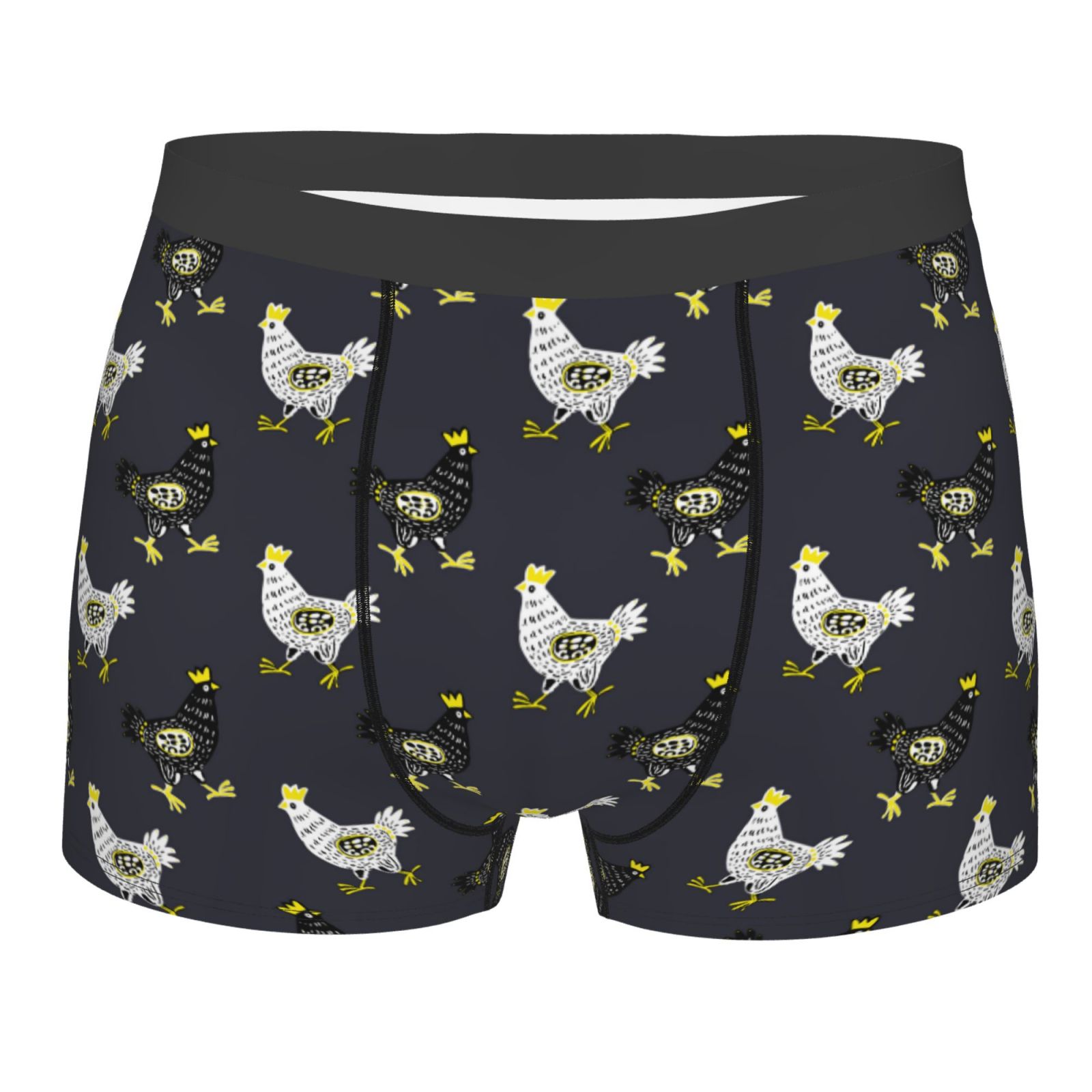 Bingfone Cartoon Rooster Men's Underwear - Casual Stretch Boxer Briefs ...
