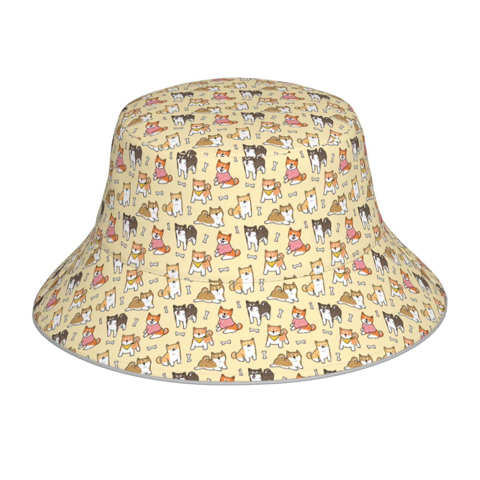 Bingfone Cartoon Shiba Inu Dog Bucket Hat for Men Women,Packable ...
