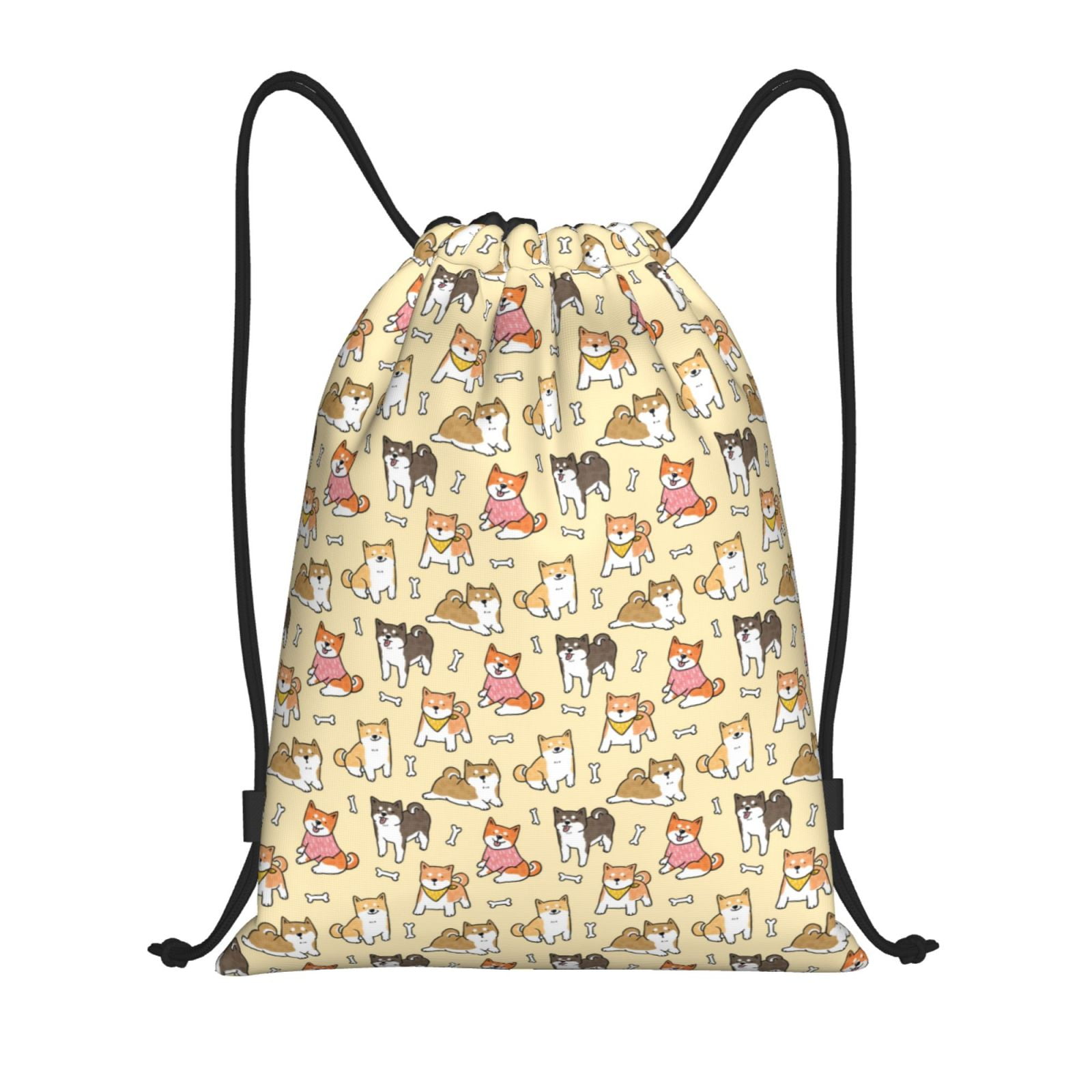 Bingfone Cartoon Shiba Inu Dog Drawstrings Backpacks Bags for Men Women ...