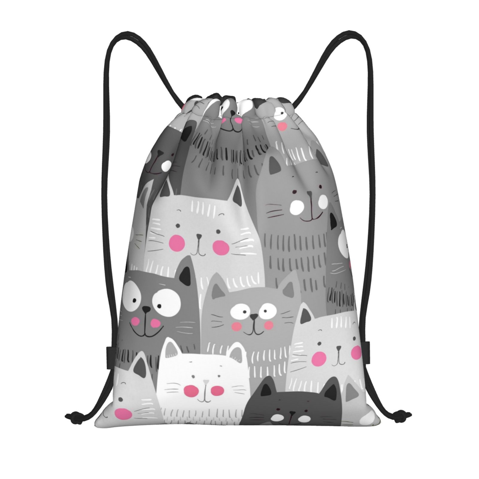 Bingfone Cats Group Drawstrings Backpacks Bags For Men Women Gym ...