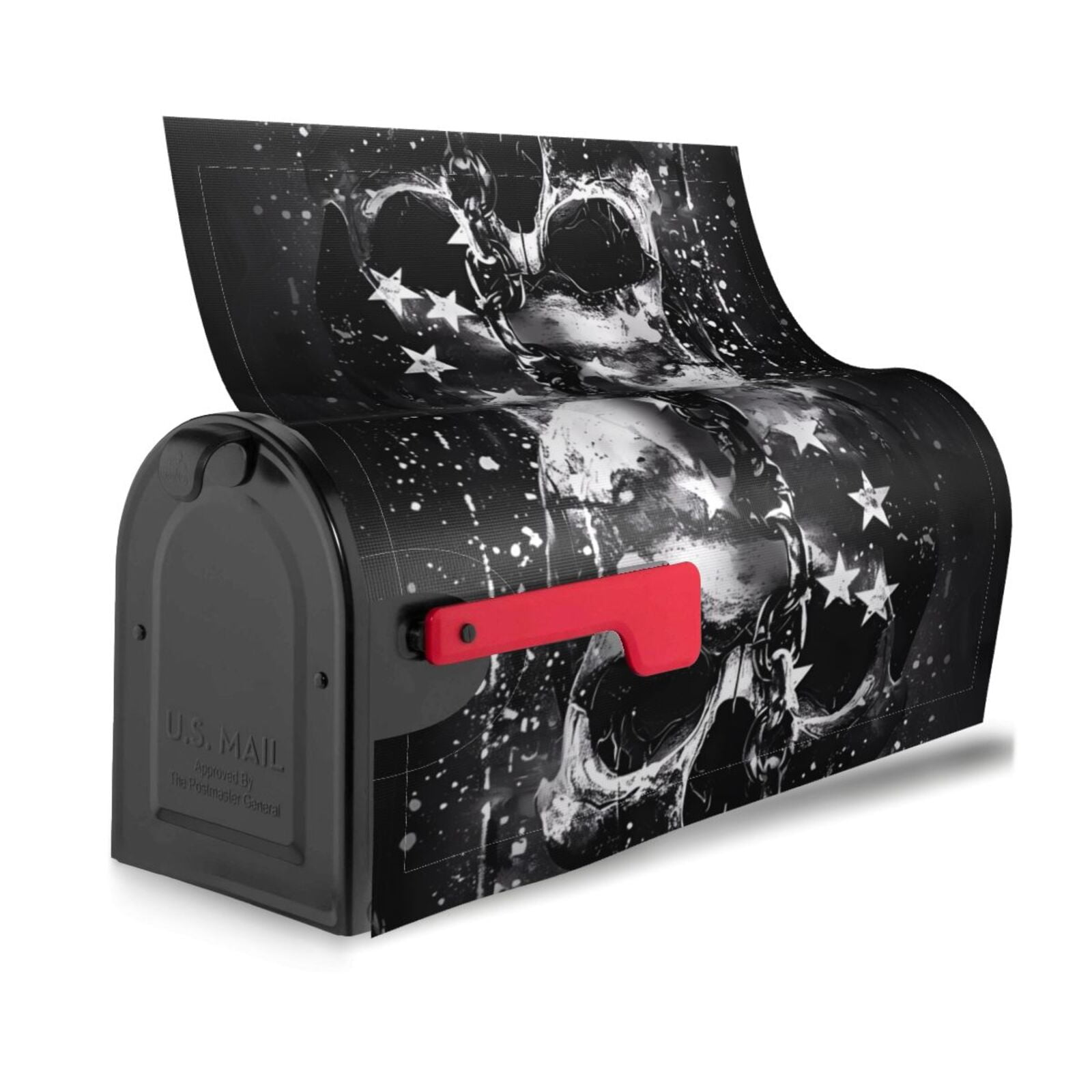 Bingfone Chained Skull Artwork Magnetic Mailbox Cover Standard Size for ...