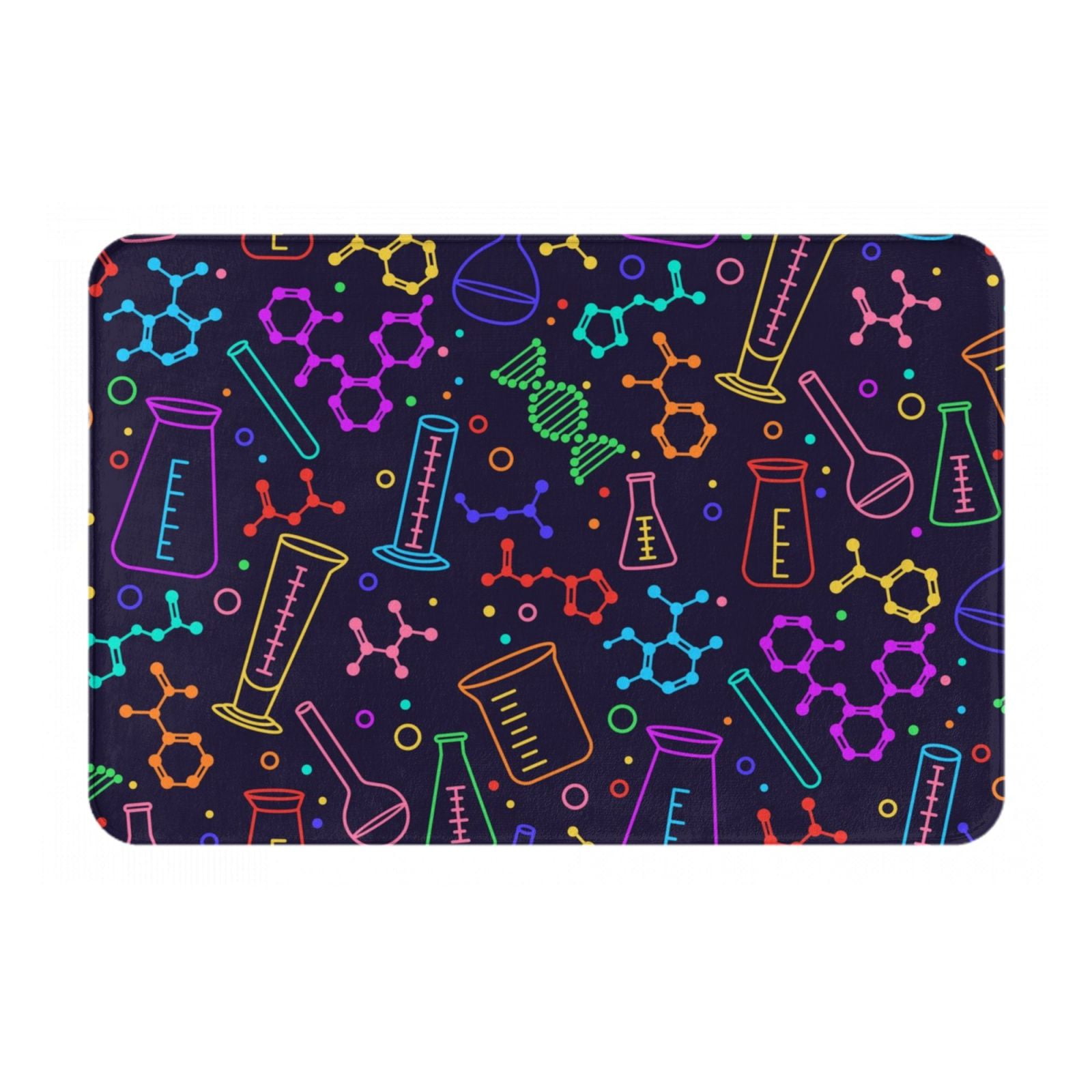 Bingfone Chemistry Science Door Mat 16"x24" Front Entrance Non-Slip Low ...