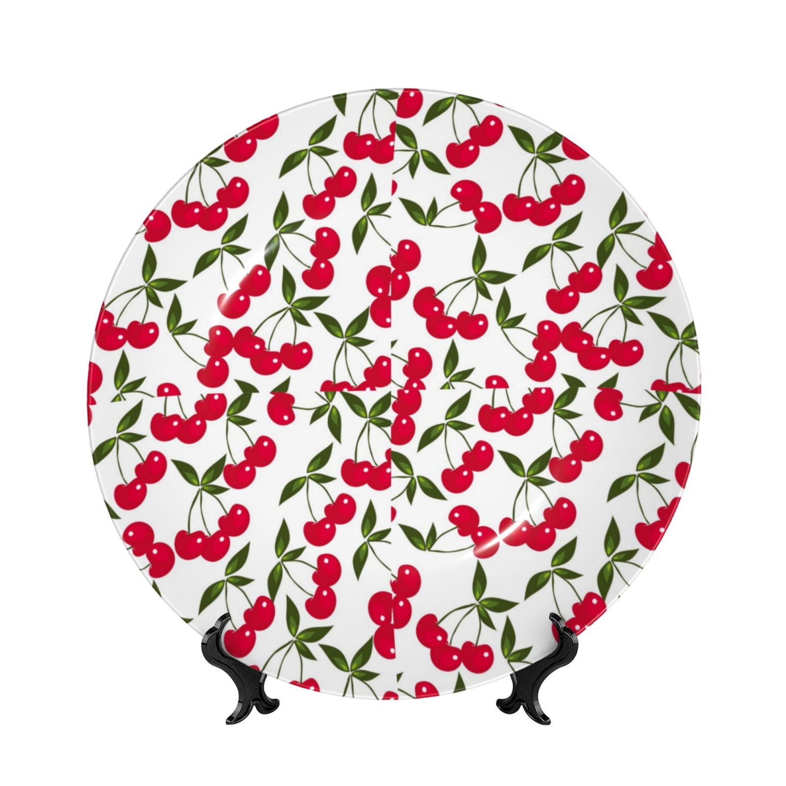 Bingfone Cherry_1 Print Bone China Dinner Decorative Plates,Handmade ...
