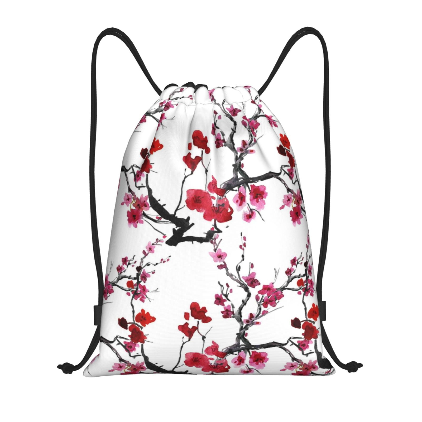 Bingfone Cherry Blossoms Drawstrings Backpacks Bags For Men Women Gym ...