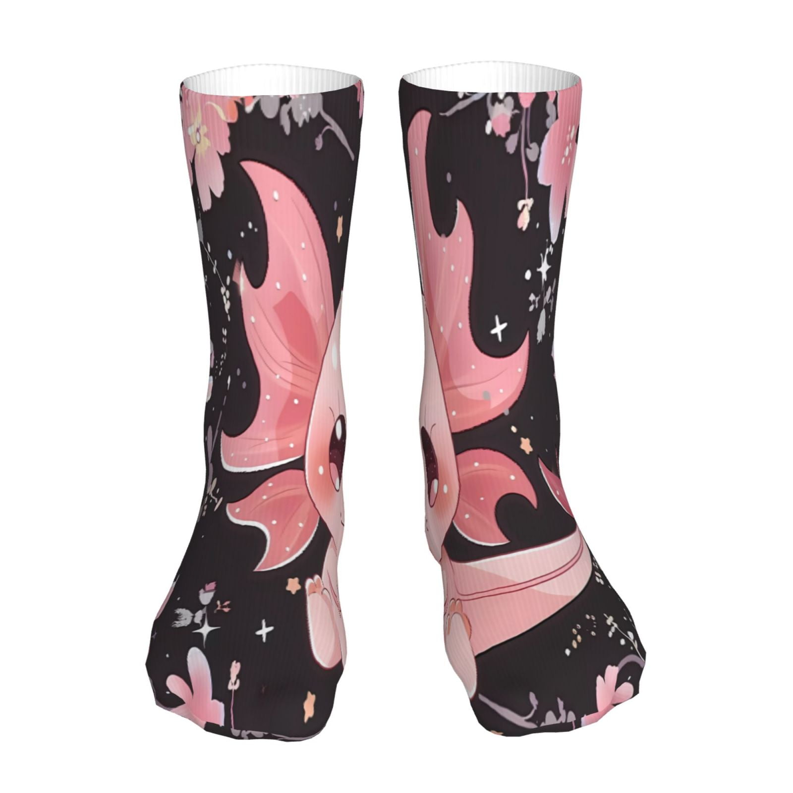 Bingfone Chibi Axolotl Sakura Fantasy Prirnt Women's Men's Fun Pattern ...