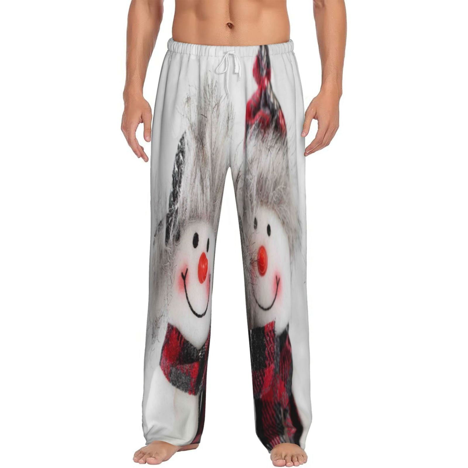Bingfone Christmas Snowman With Hat Mens All Over Print Sleep Pajama ...