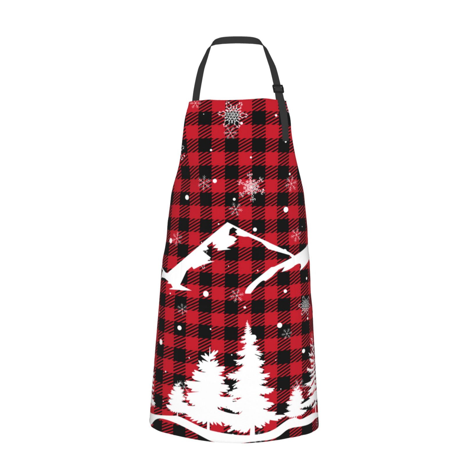 Bingfone Christmas Tree Buffalo Plaid Apron Gifts For Men, Women ...