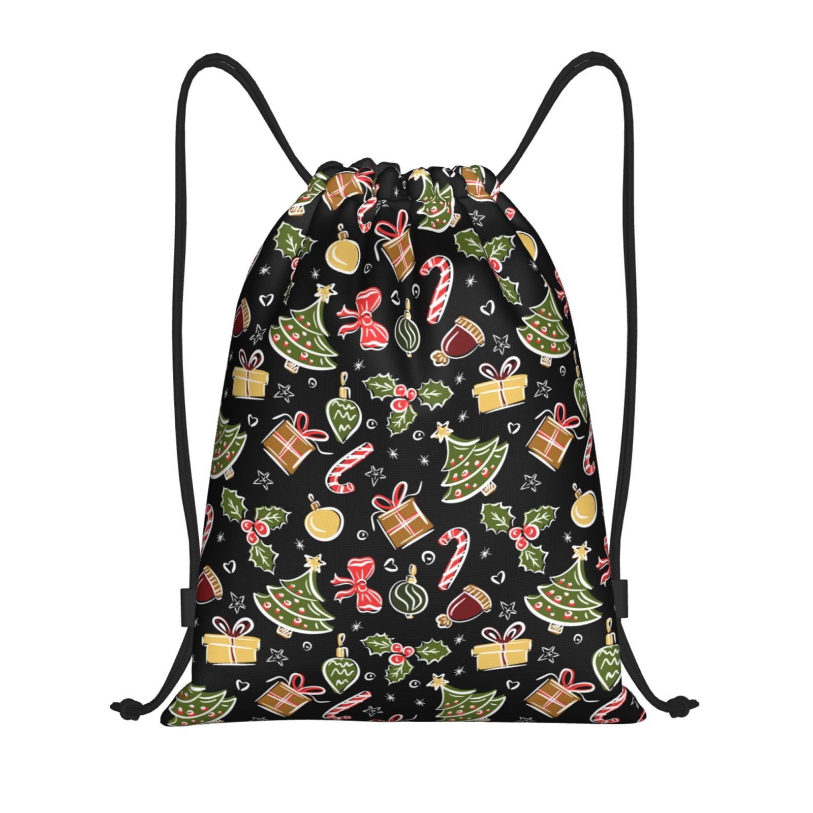 Bingfone Christmas Tree Decoration Drawstrings Backpacks Bags for Men ...