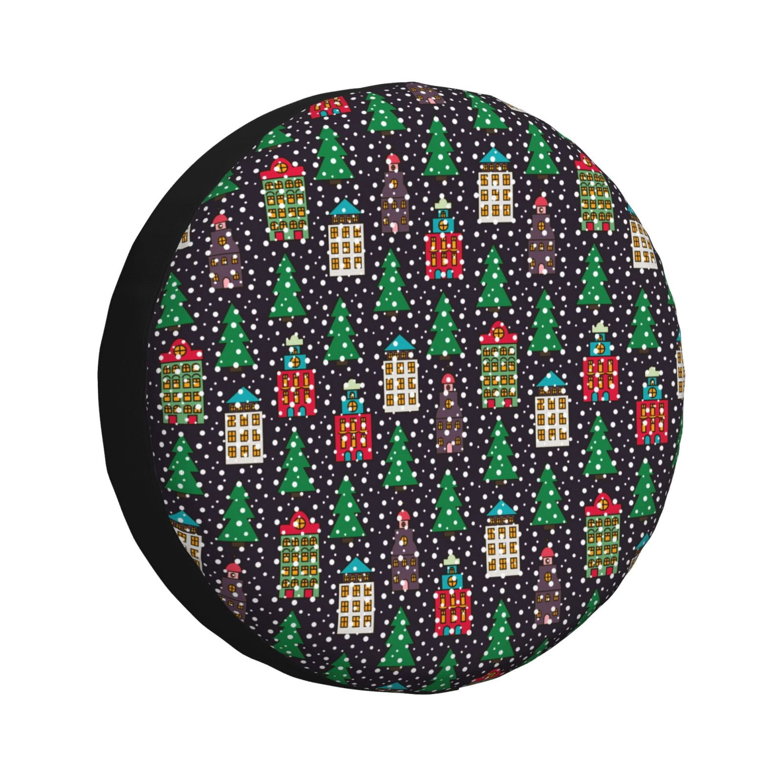 Bingfone Christmas Trees And Houses Spare Tire Cover Weatherproof ...