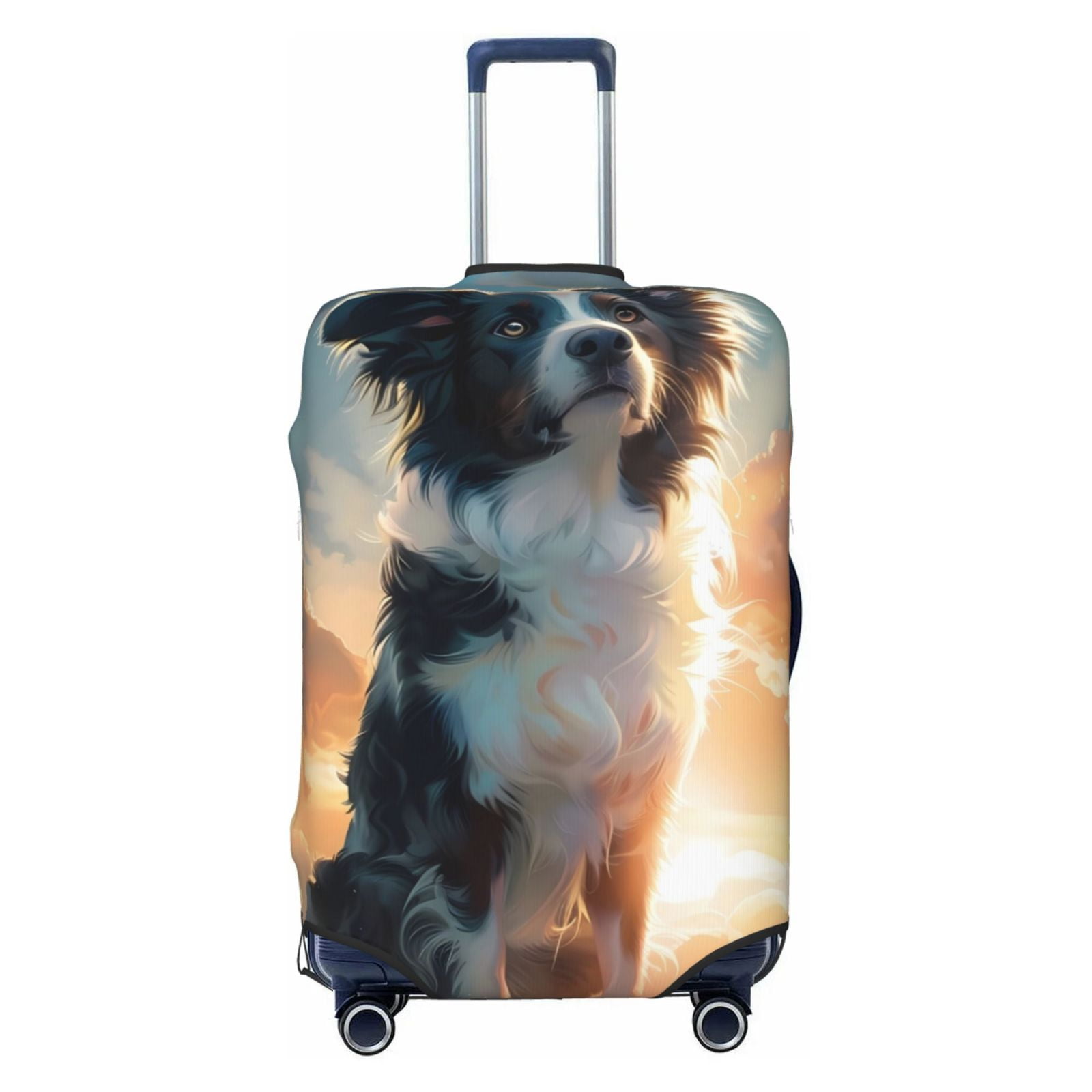 Bingfone Cloud Border Collie Luggage Cover Washable Suitcase Cover ...