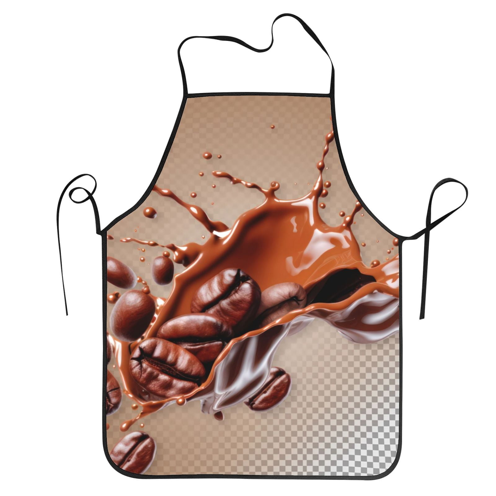 Bingfone Coffee Beans Chocolate Splash for Tie-up Apron, Unisex ...