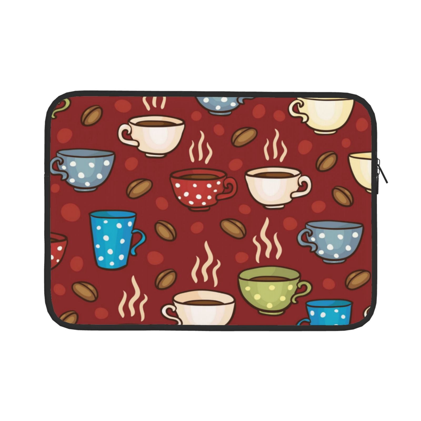 Bingfone Coffee Cups Laptop Sleeve Case 15 Inch, 360° Protective ...