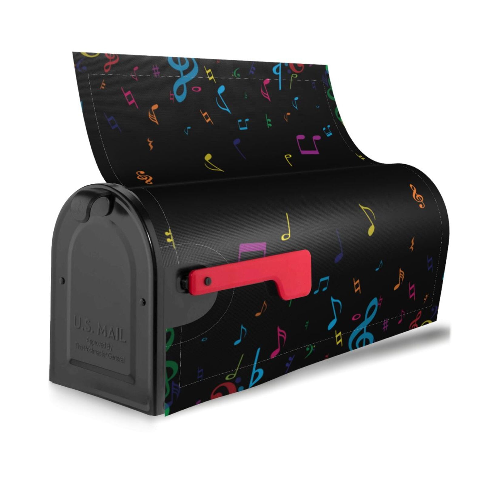 Bingfone Color Musical Notes Magnetic Mailbox Cover Standard Size for ...