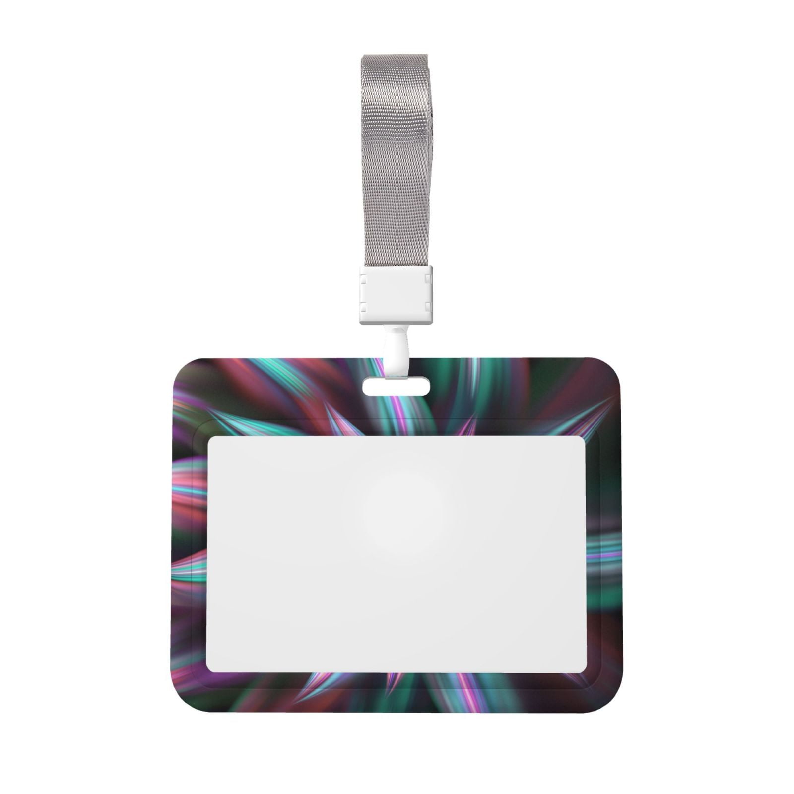 Bingfone Colored Abstract Card Badge Holder,For Girls Girly Women 4 X 3 ...