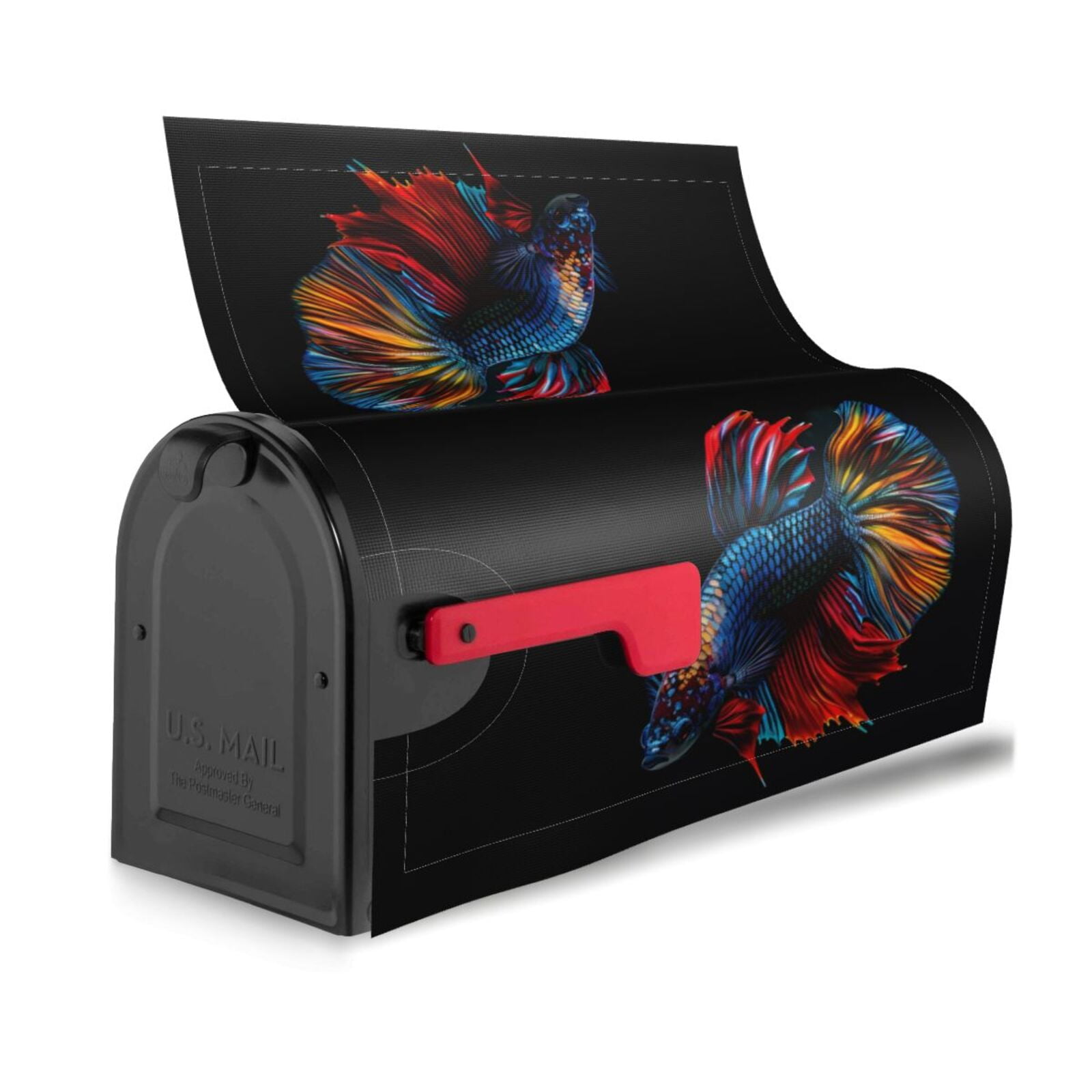 Bingfone Colorful Betta Fish Magnetic Mailbox Cover Standard Size for ...