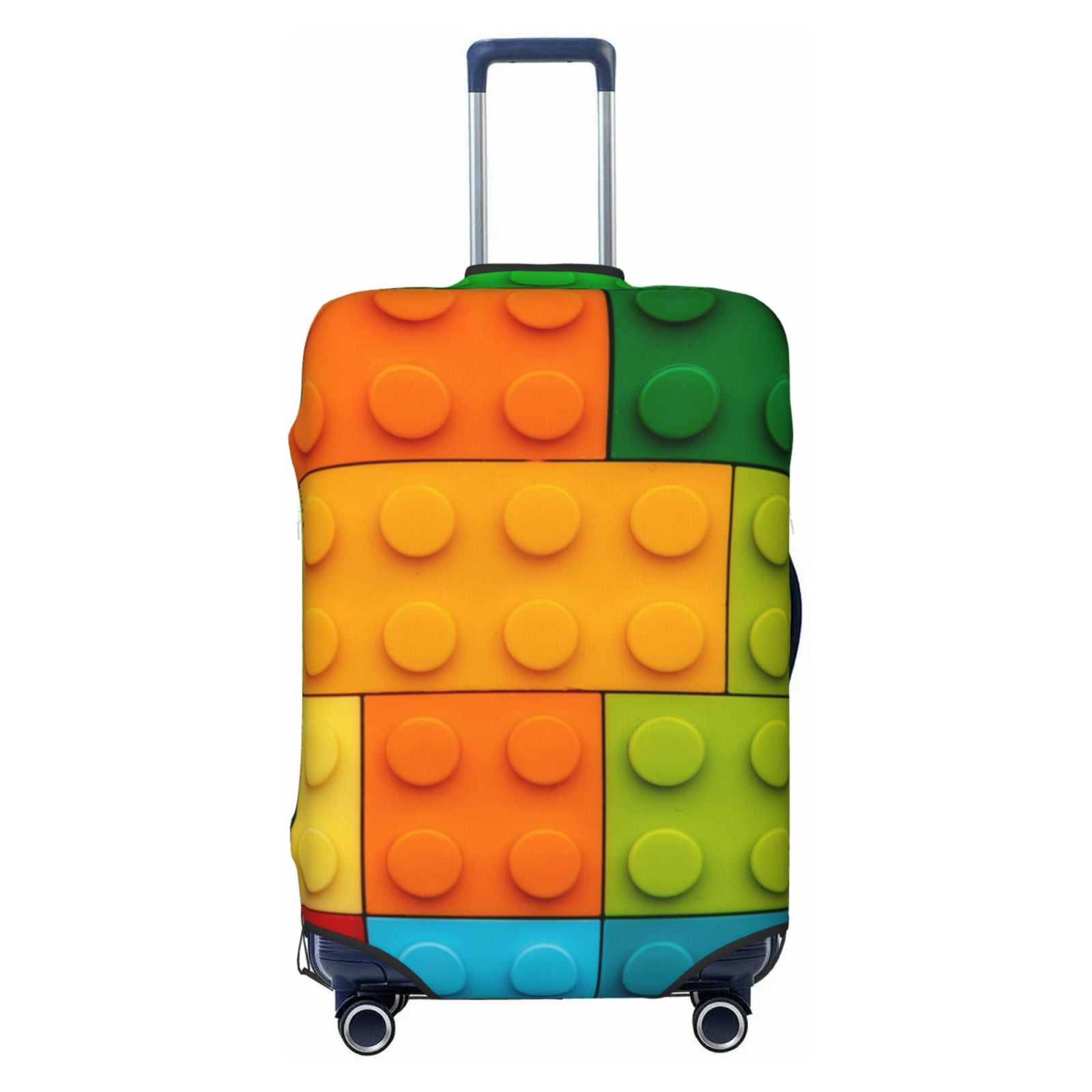 Bingfone Colorful Building Blocks Luggage Cover Washable Suitcase Cover ...