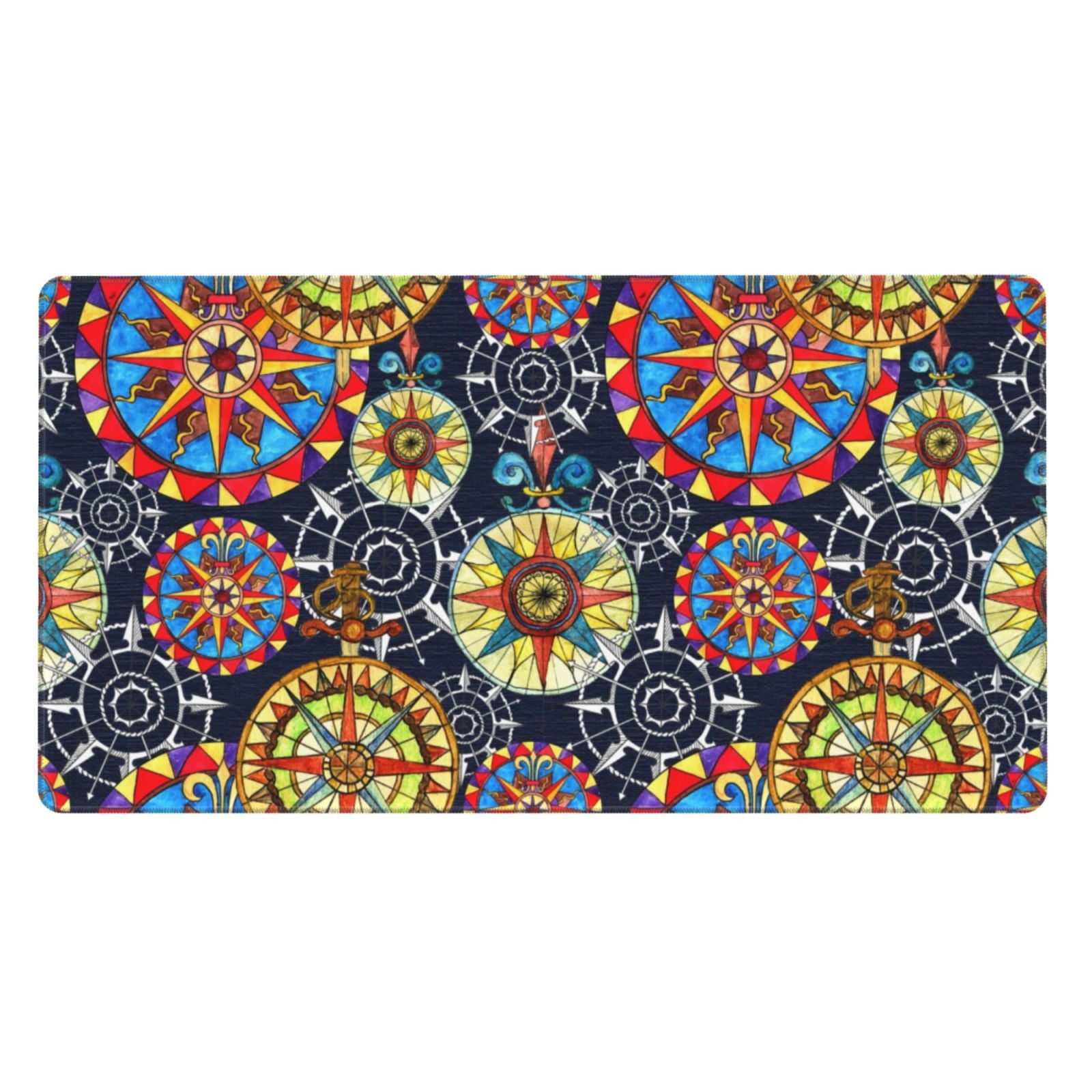 Bingfone Colorful Compasses Large Gaming Mouse Pad,Extended Desk ...