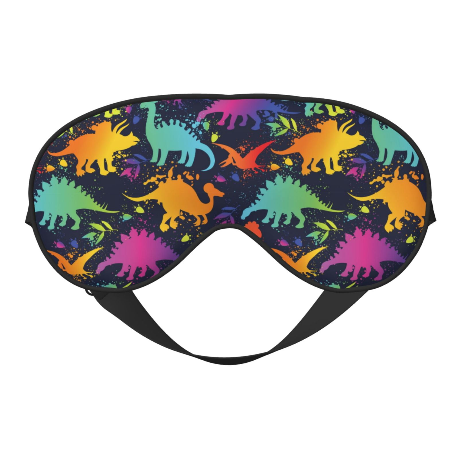 Bingfone Colorful Dinosaur for Sleep Mask Eye Mask for Sleeping, Super ...