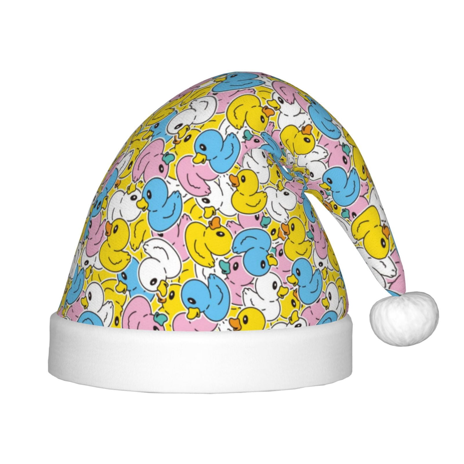 Bingfone Colorful Duck for Kids Christmas Hat Santa Hat for Boys Girls ...