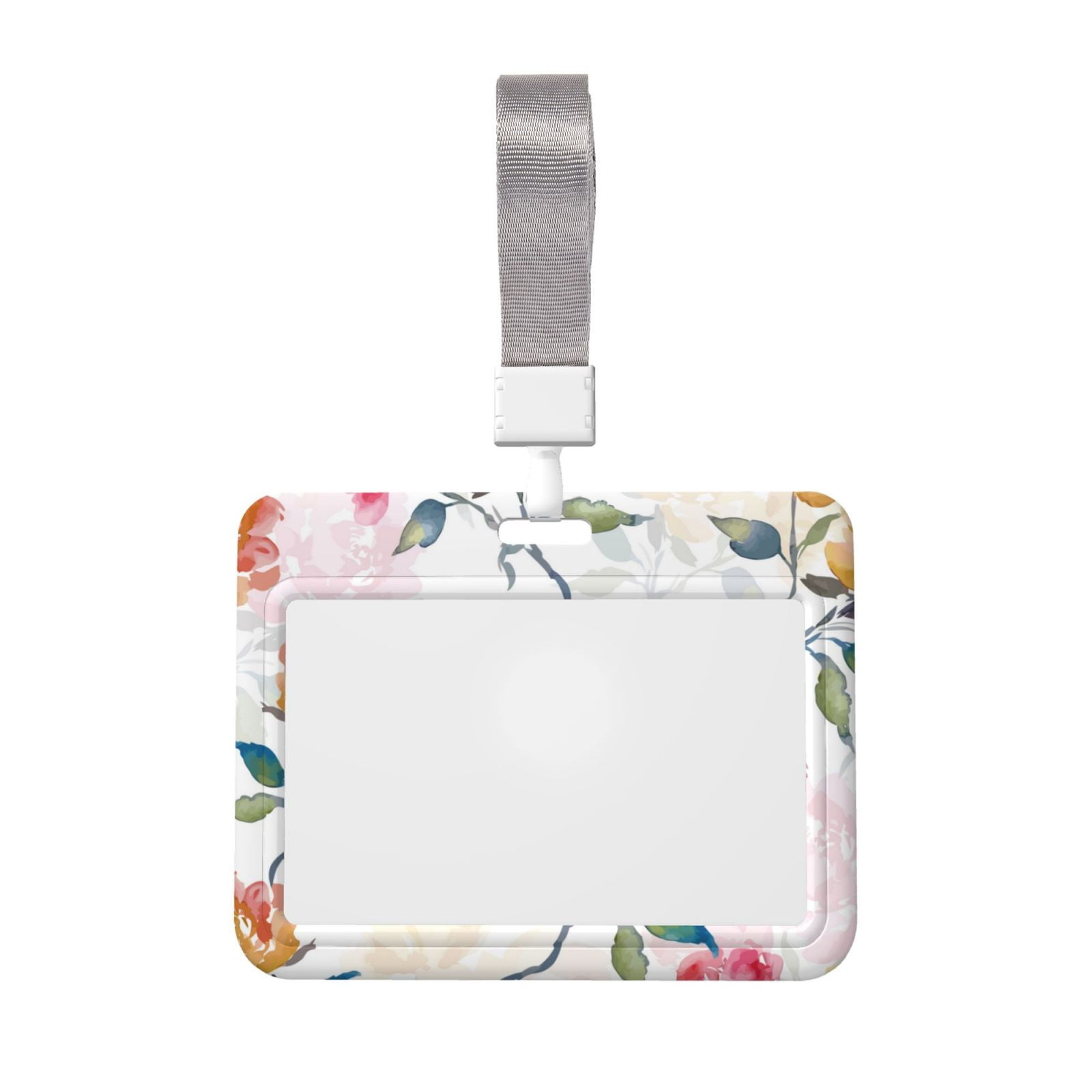 Bingfone Colorful Flowers Card Badge Holder,For Girls Girly Women 4 X 3 ...