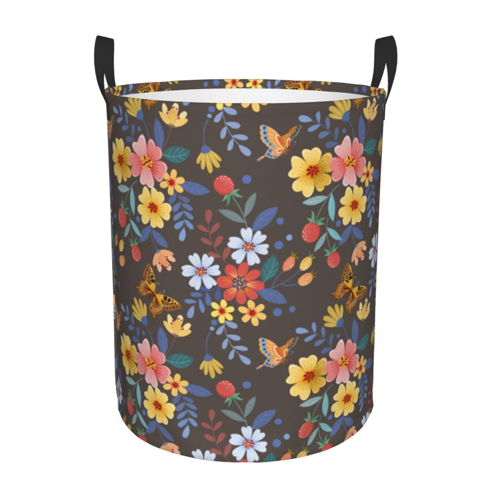 Bingfone Colorful Flowers With Butterfly Waterproof Foldable Laundry ...