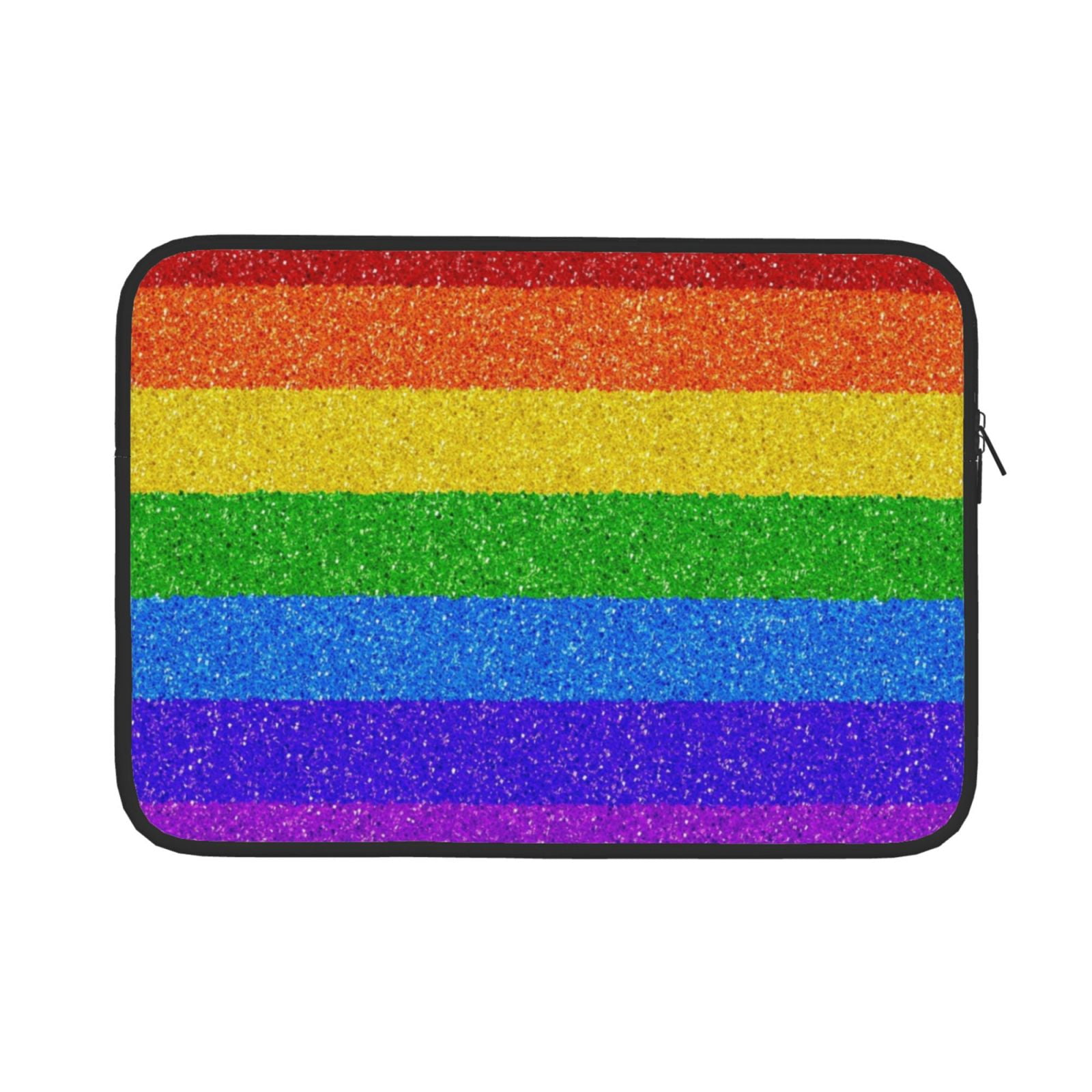 Bingfone Colorful Glitter Rainbow Laptop Sleeve Case 13 Inch, 360 ...