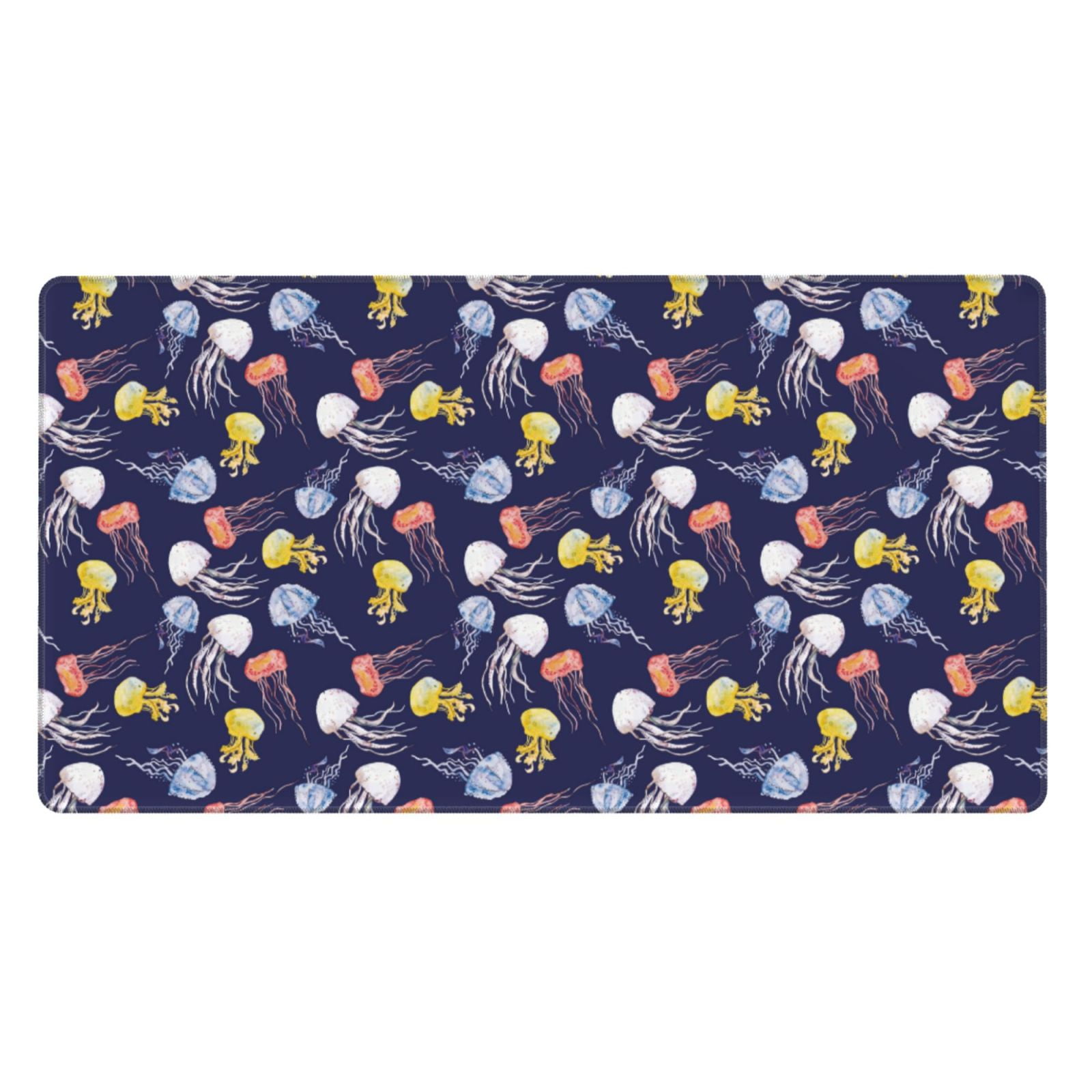 Bingfone Colorful Jellyfish Large Gaming Mouse Pad,Extended Desk ...