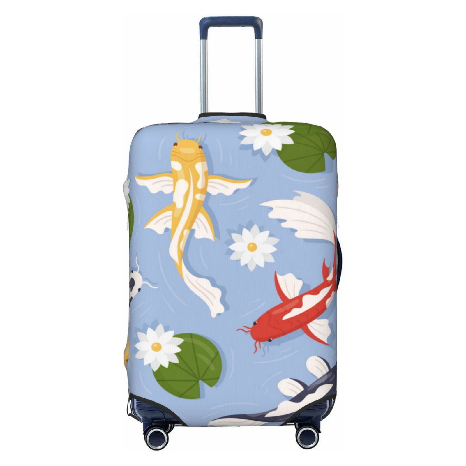 Bingfone Colorful Koi Fish Luggage Cover Washable Suitcase Cover ...