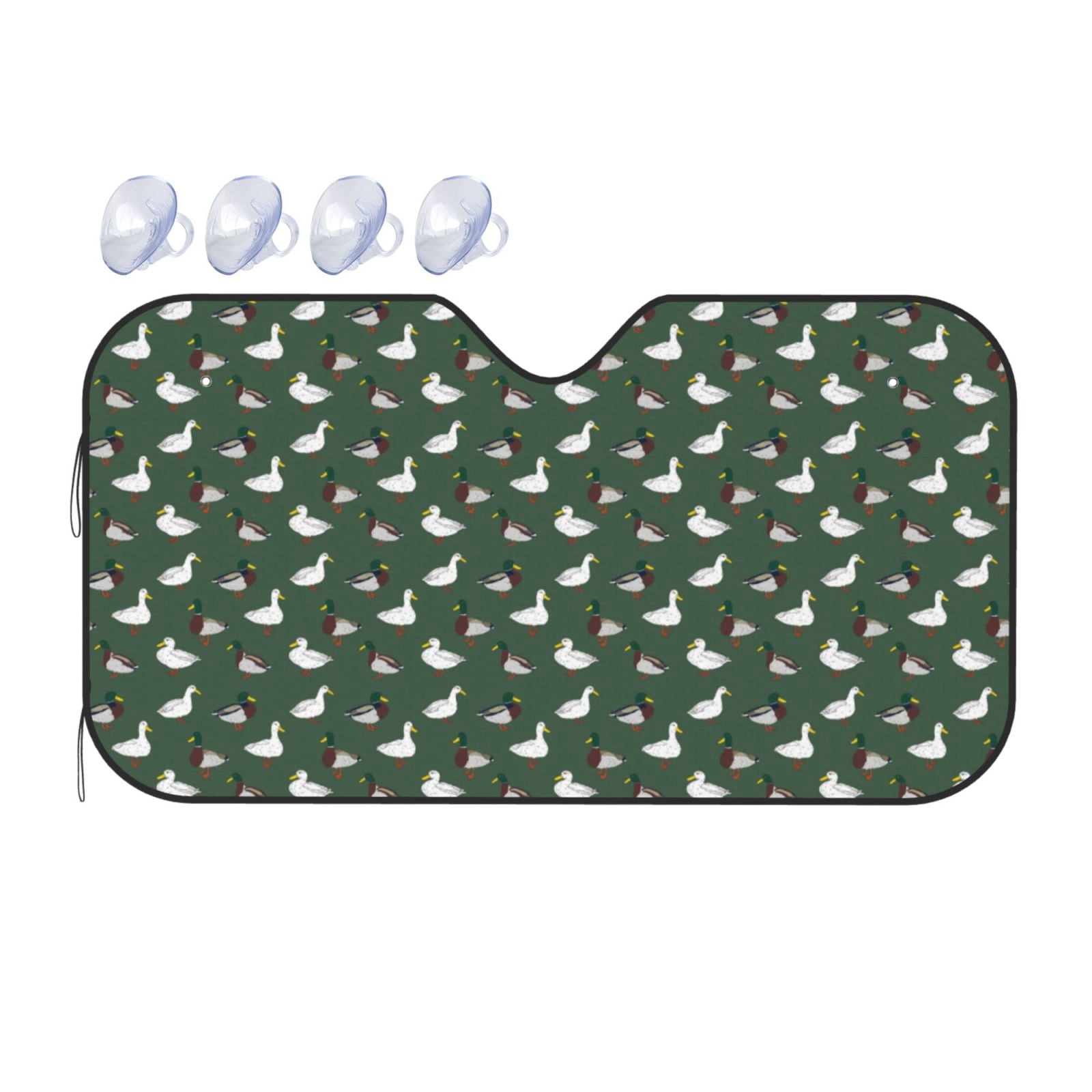 Bingfone Colorful Mallard Duck Car Windshield Sunshade,Sun Foldable Sun ...