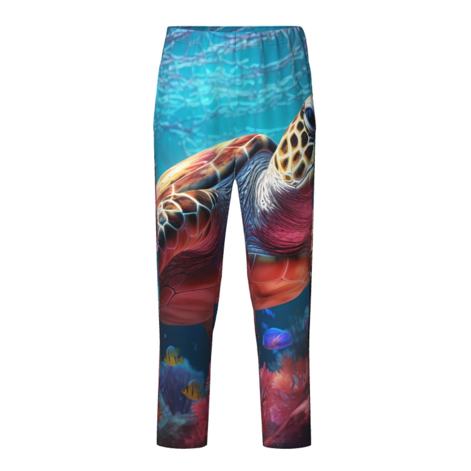 Bingfone Colorful Ocean Sea Turtle Print Boys Girls Pajama Pants Lounge ...