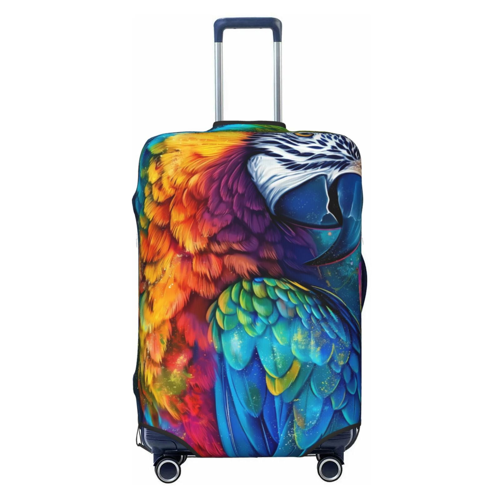 Bingfone Colorful Parrot Jungle Dream Luggage Cover Washable Suitcase ...