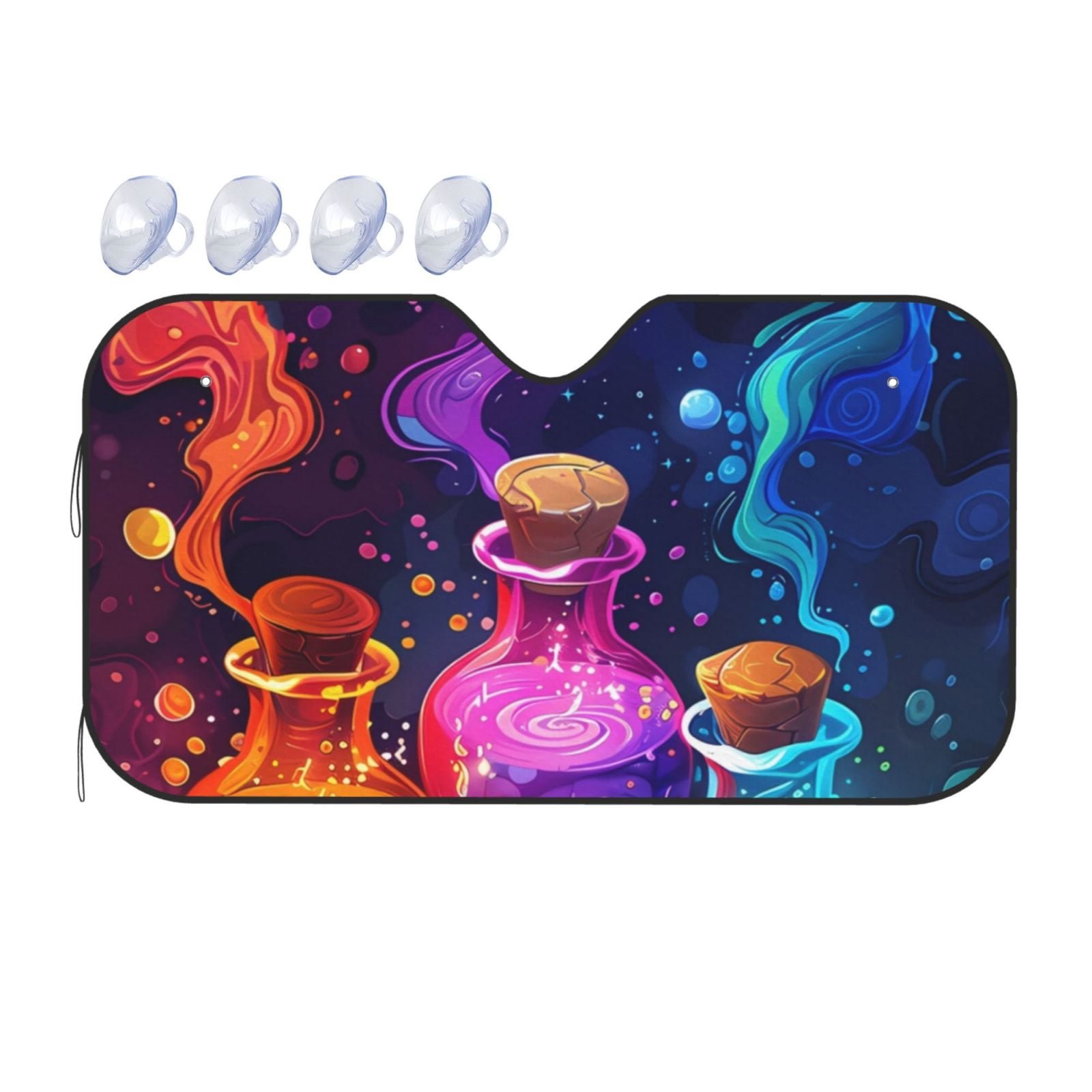 Bingfone Colorful Potion Bottles Magic Car Windshield Sunshade,Sun ...
