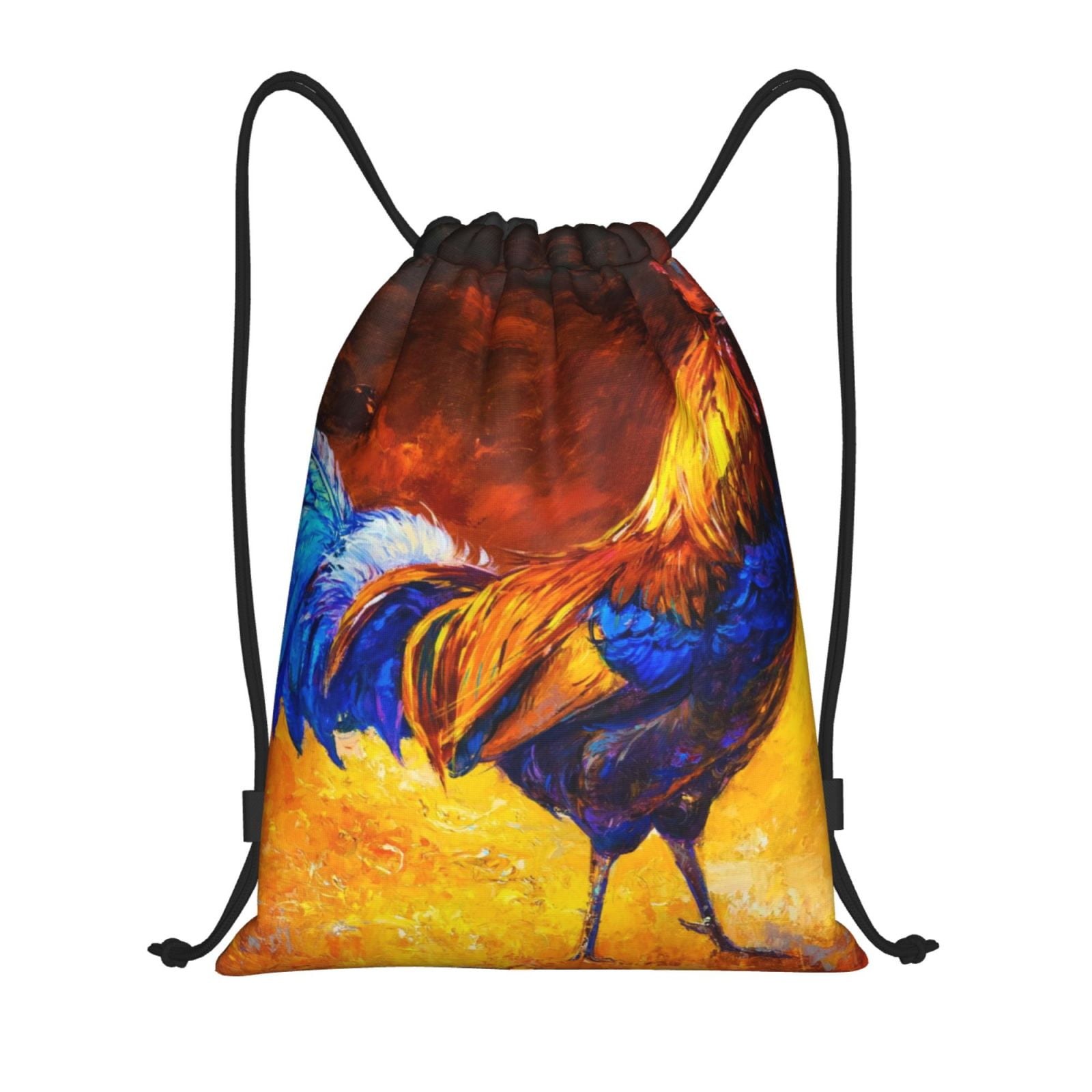 Bingfone Colorful Rooster Drawstrings Backpacks Bags For Men Women Gym ...