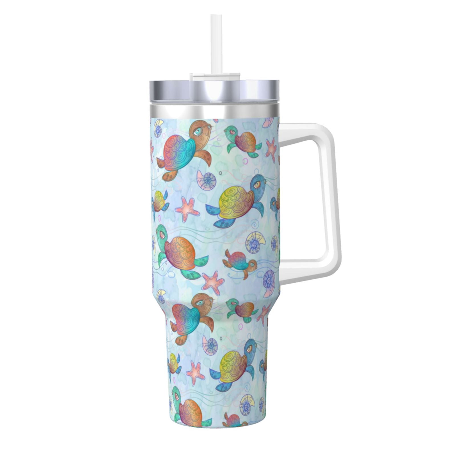 Bingfone Colorful Sea Turtle for 40 Oz Stainless Steel Travel Mug ...