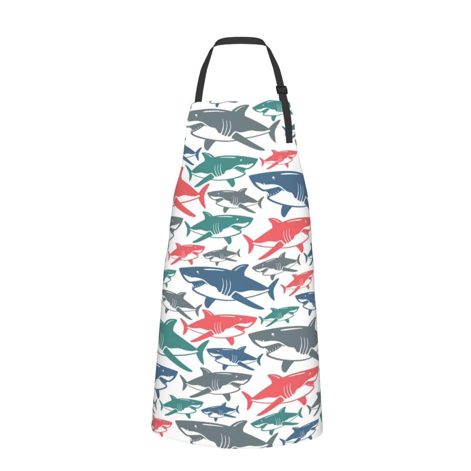 Bingfone Colorful Shark Apron Gifts For Men, Women Professional Grade ...