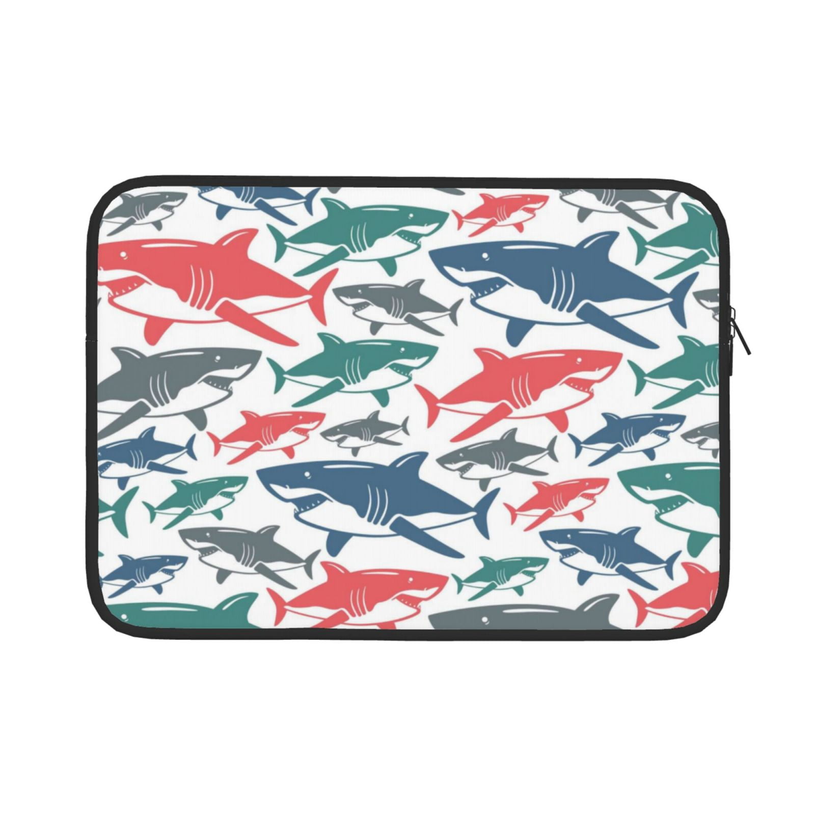 Bingfone Colorful Shark Laptop Sleeve Case 15 Inch, 360° Protective ...