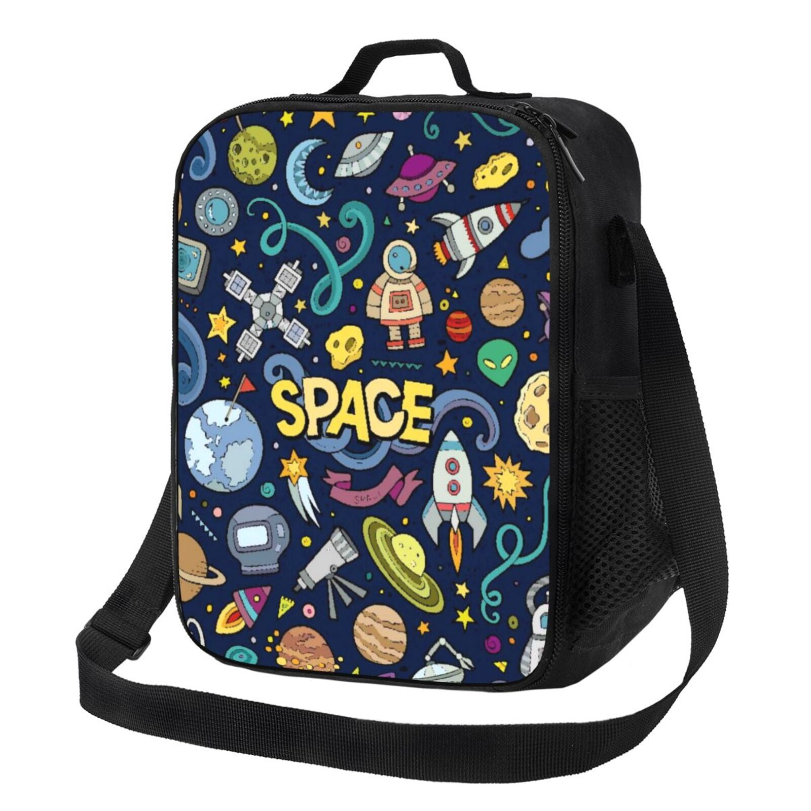 Bingfone Colorful Space Reusable Insulated Lunch Bag Cooler For Work ...