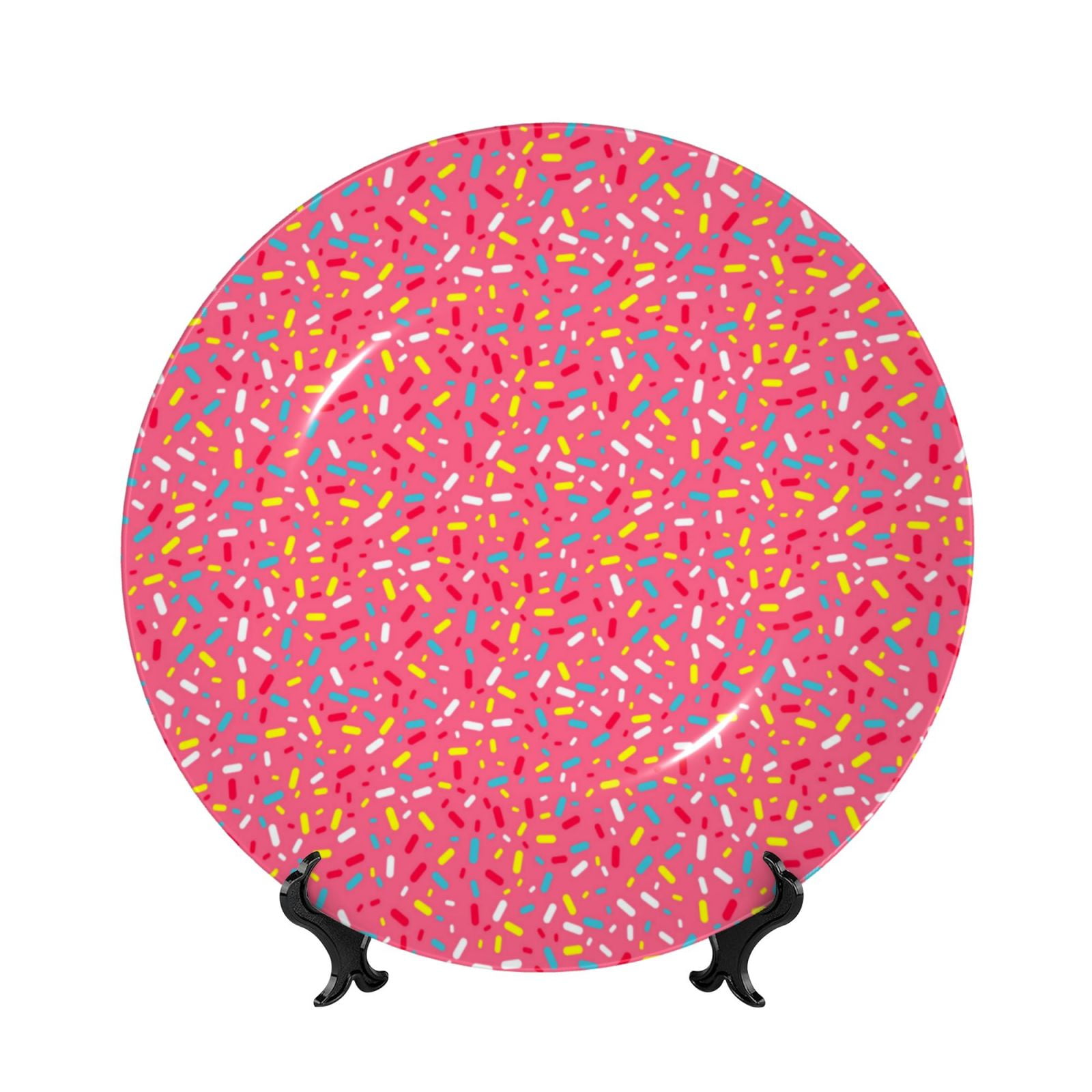 Bingfone Colorful Sprinkles Donuts Print Bone China Dinner Decorative ...