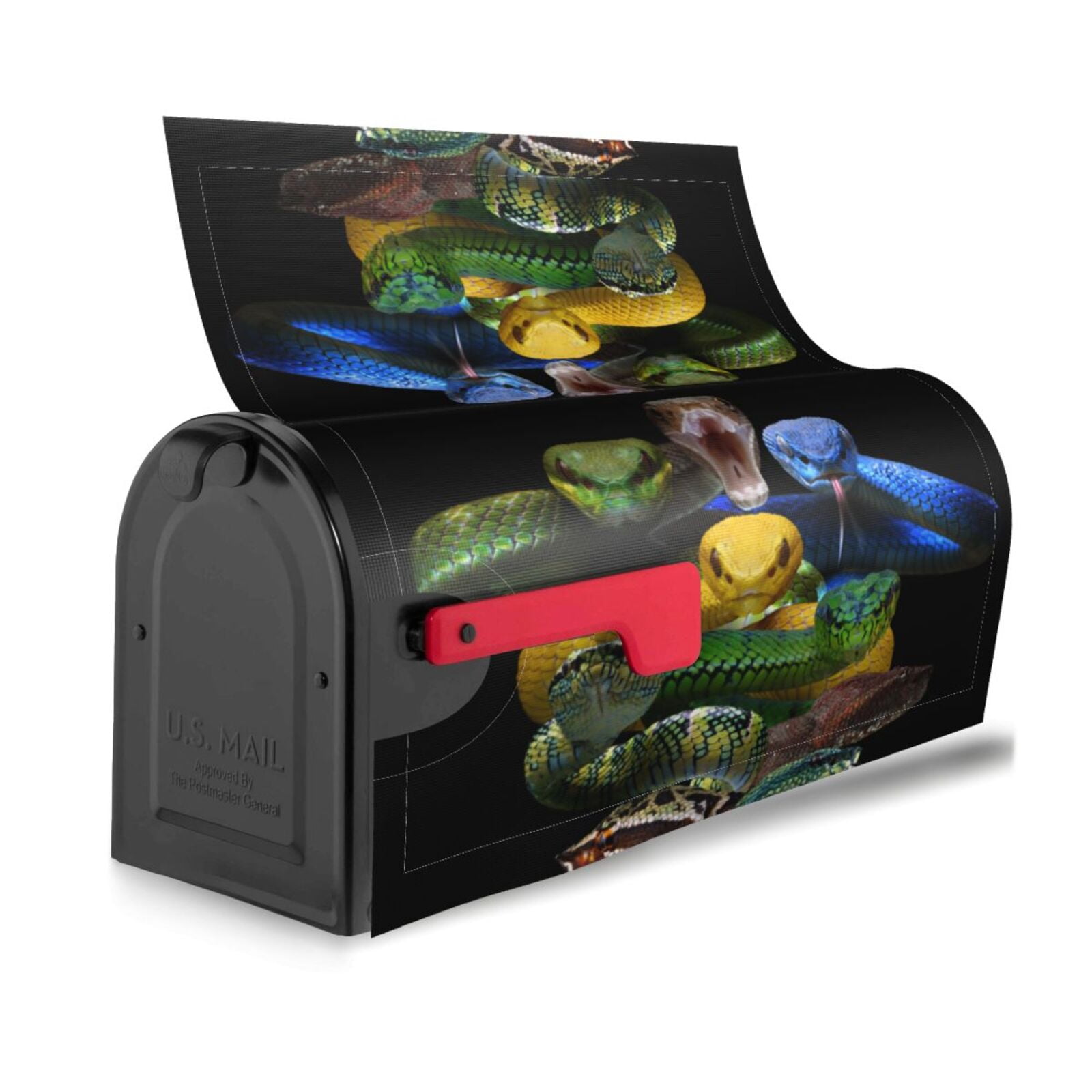 Bingfone Colorful Viper Snake Magnetic Mailbox Cover Standard Size for ...