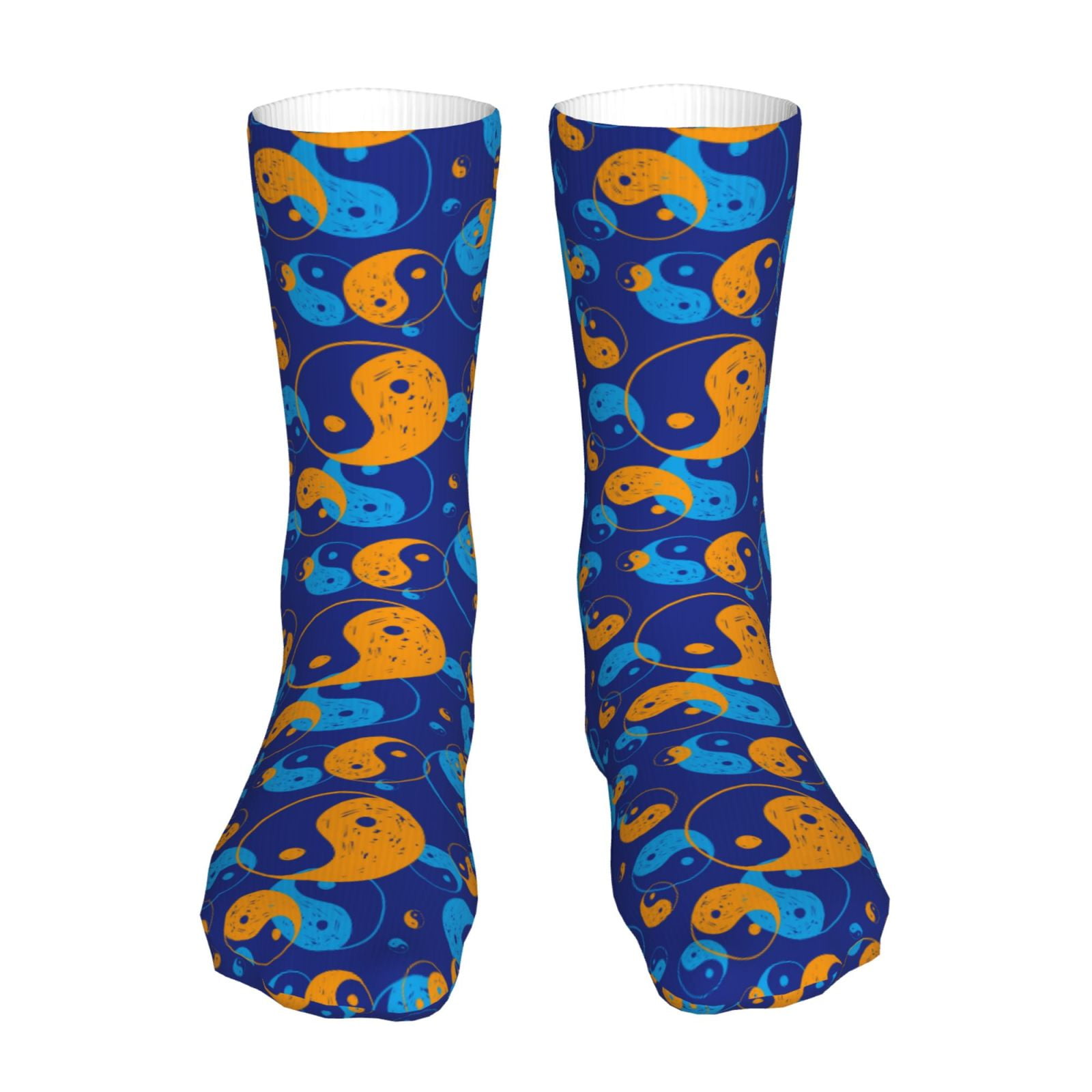 Bingfone Colorful Yin Yang Prirnt Women's Men's Fun Pattern and Solid ...