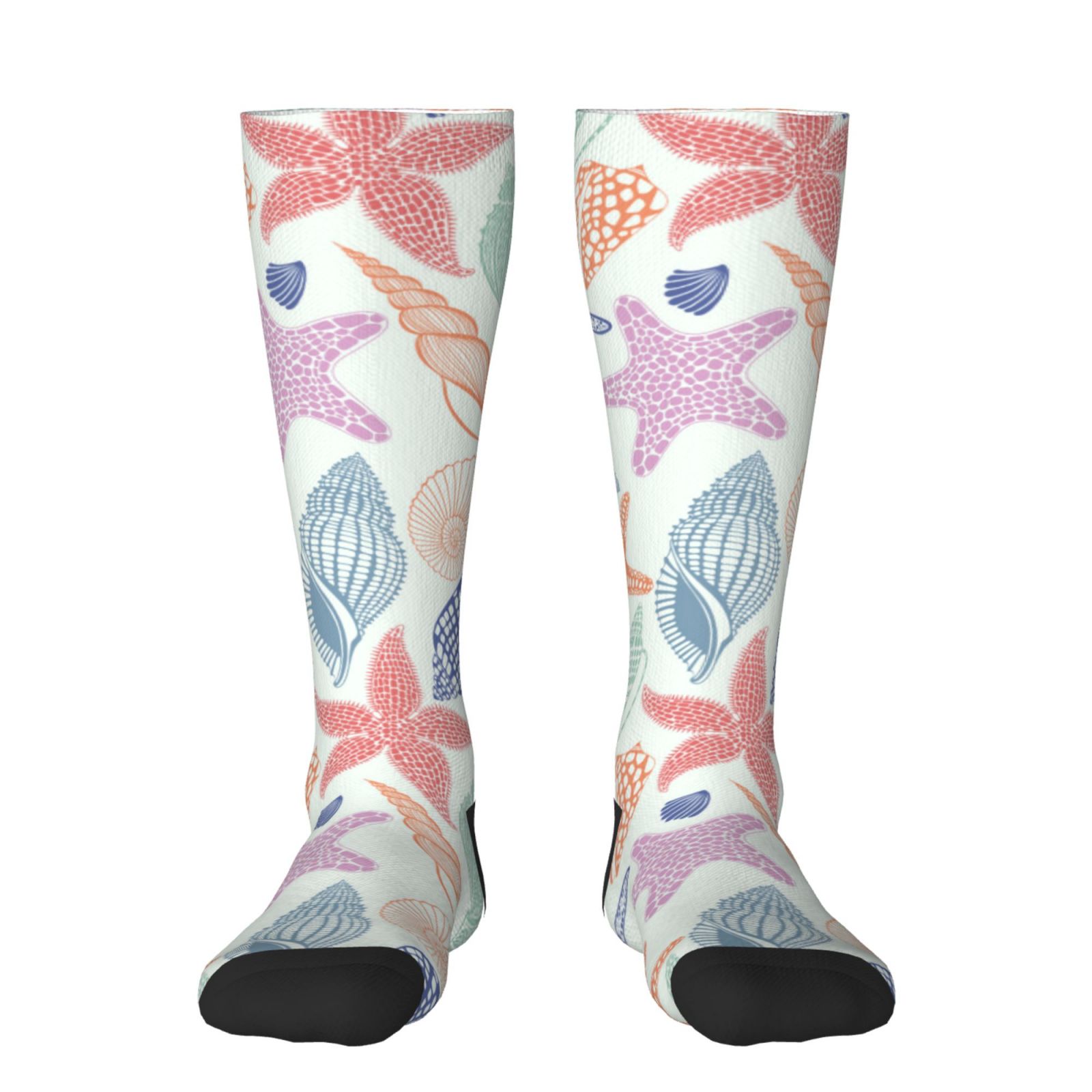 Bingfone Compression Socks for Women and Men Long Socks for Running ...