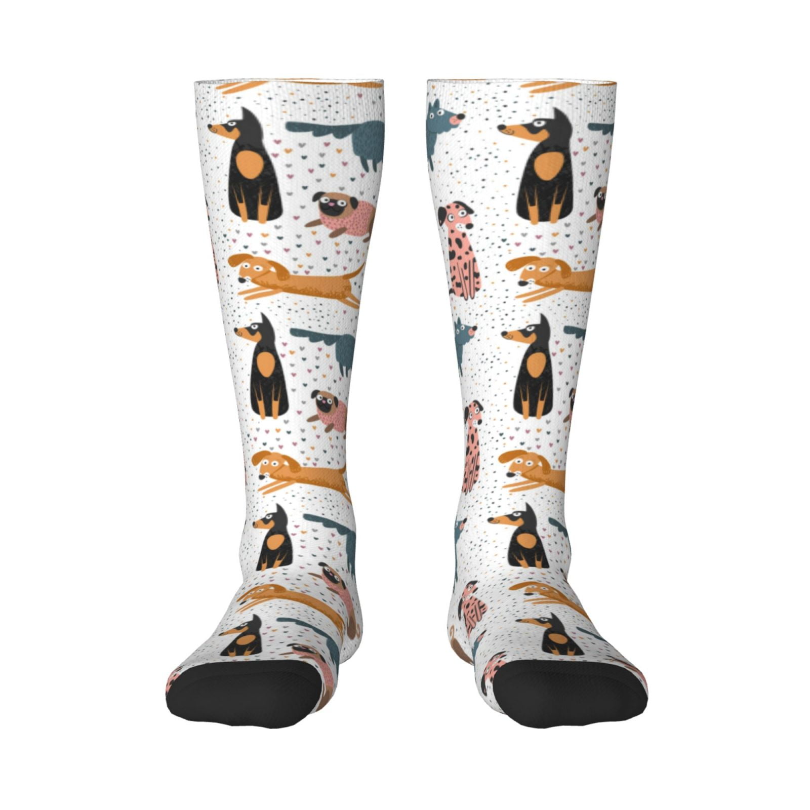 Bingfone Compression Socks for Women and Men Long Socks for Running ...