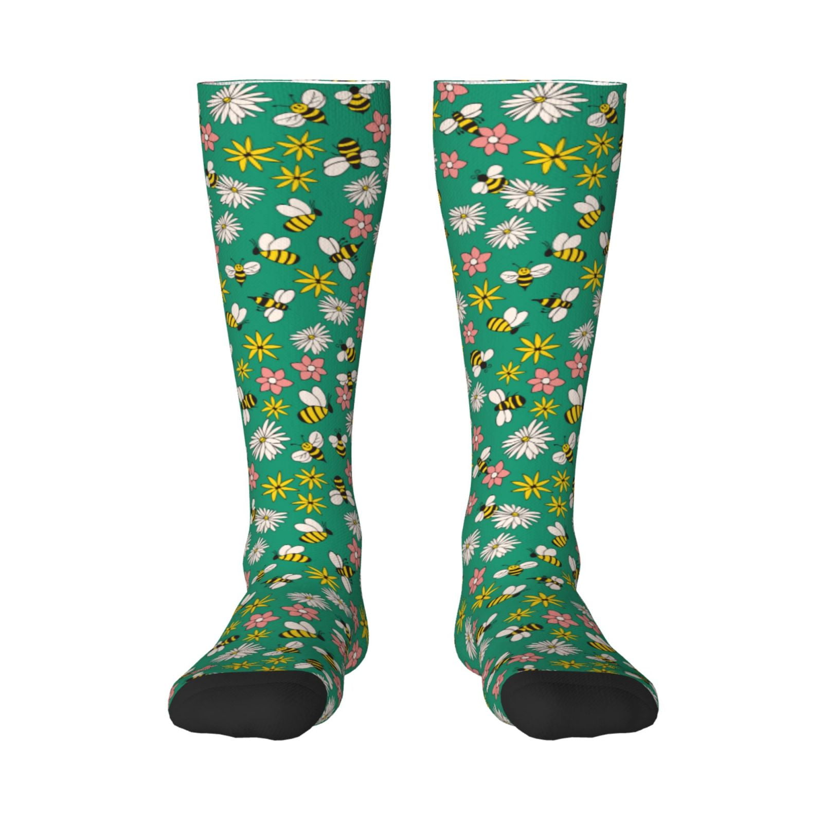 Bingfone Compression Socks for Women and Men Long Socks for Running ...