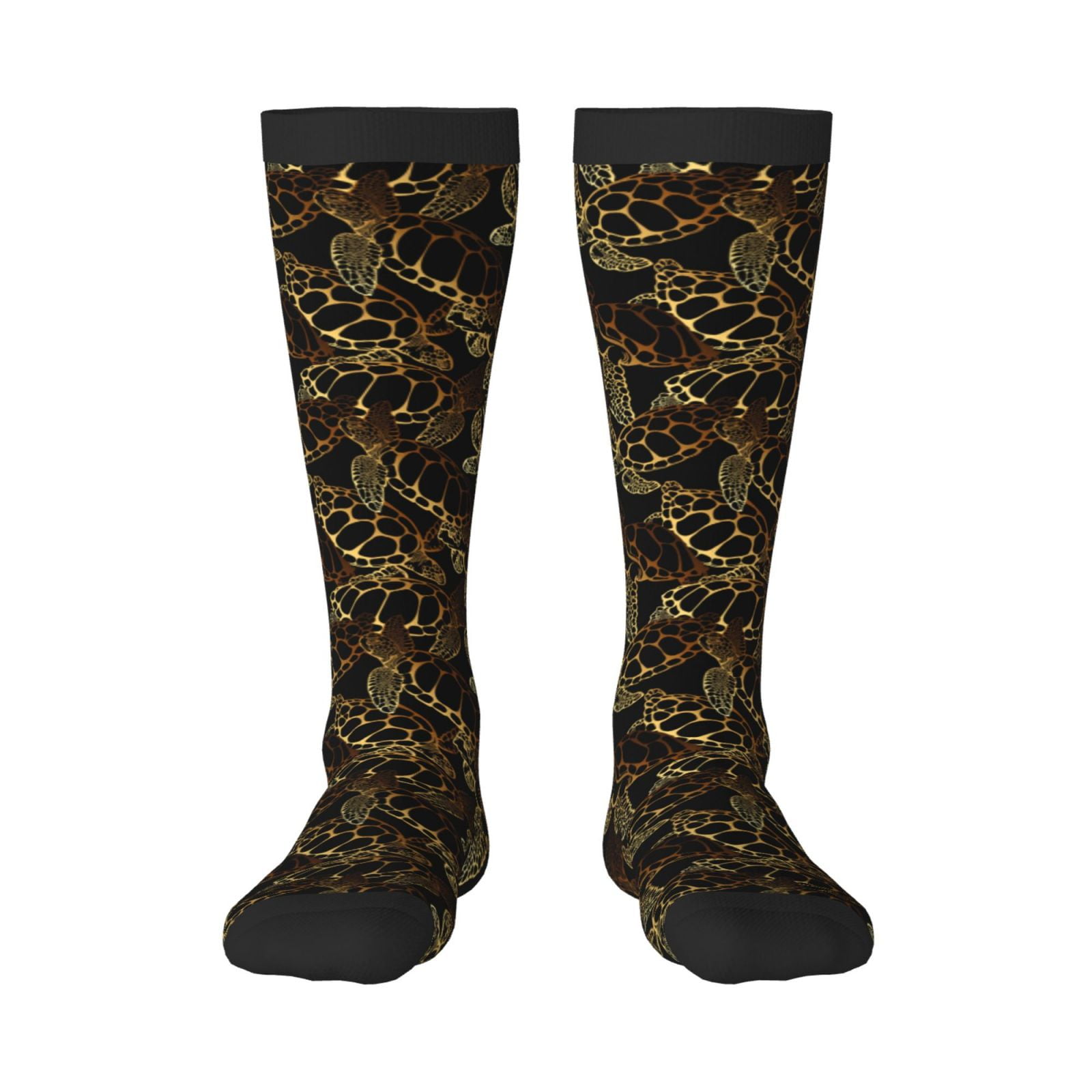 Bingfone Compression Socks for Women and Men Long Socks for Running Athletic Cycling Nurse-Sea ...