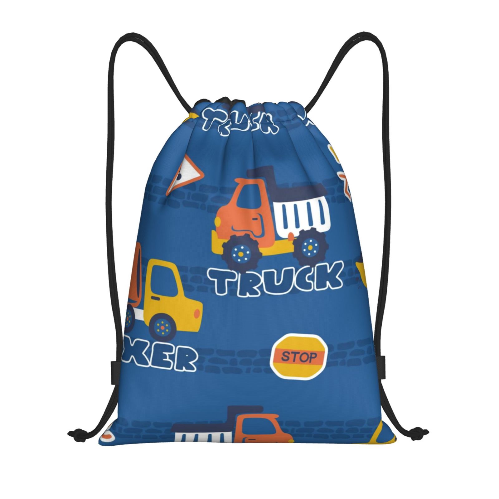 Bingfone Construction Vehicles Drawstrings Backpacks Bags For Men Women ...