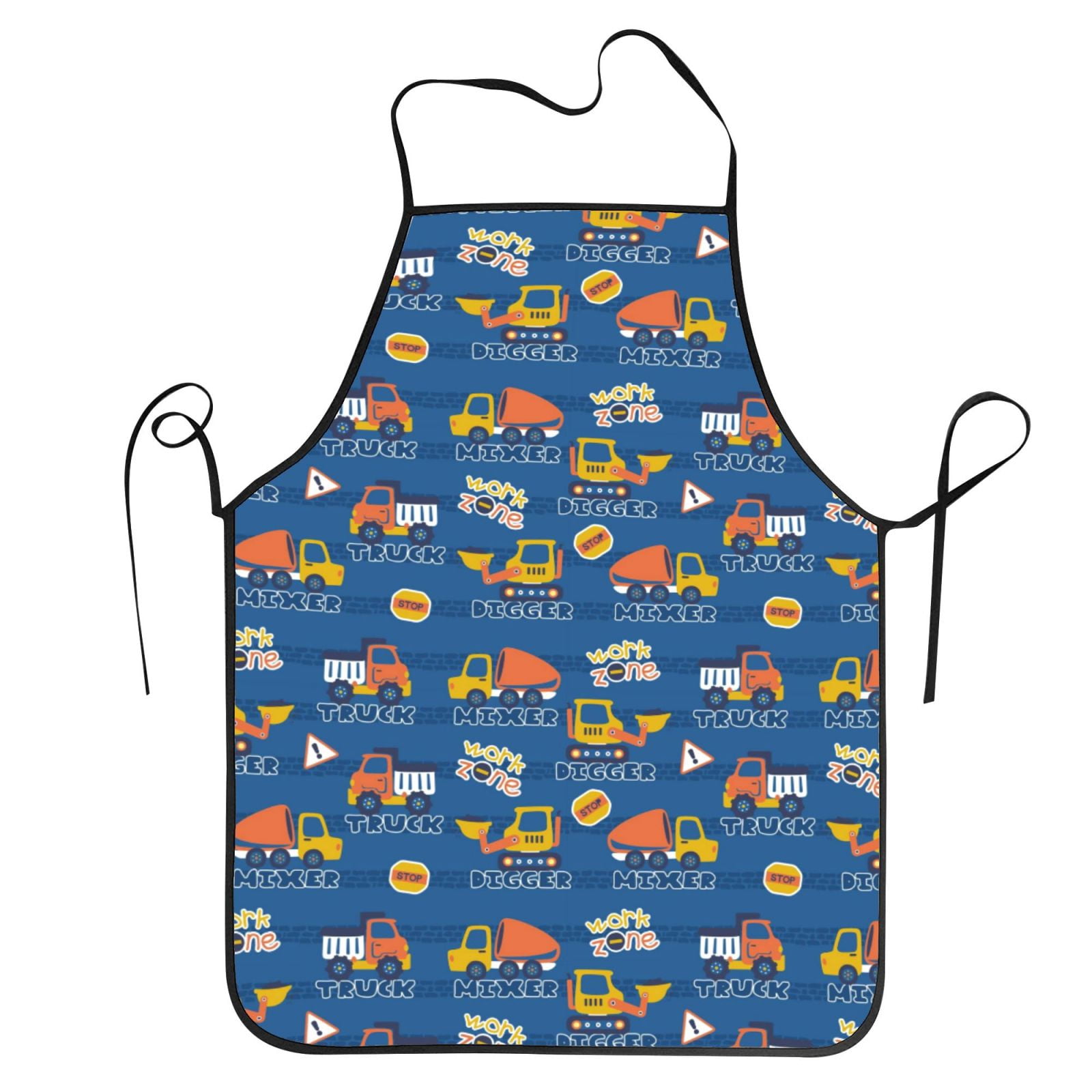 Bingfone Construction Vehicles for Tie-up Apron, Unisex Waterproof and ...
